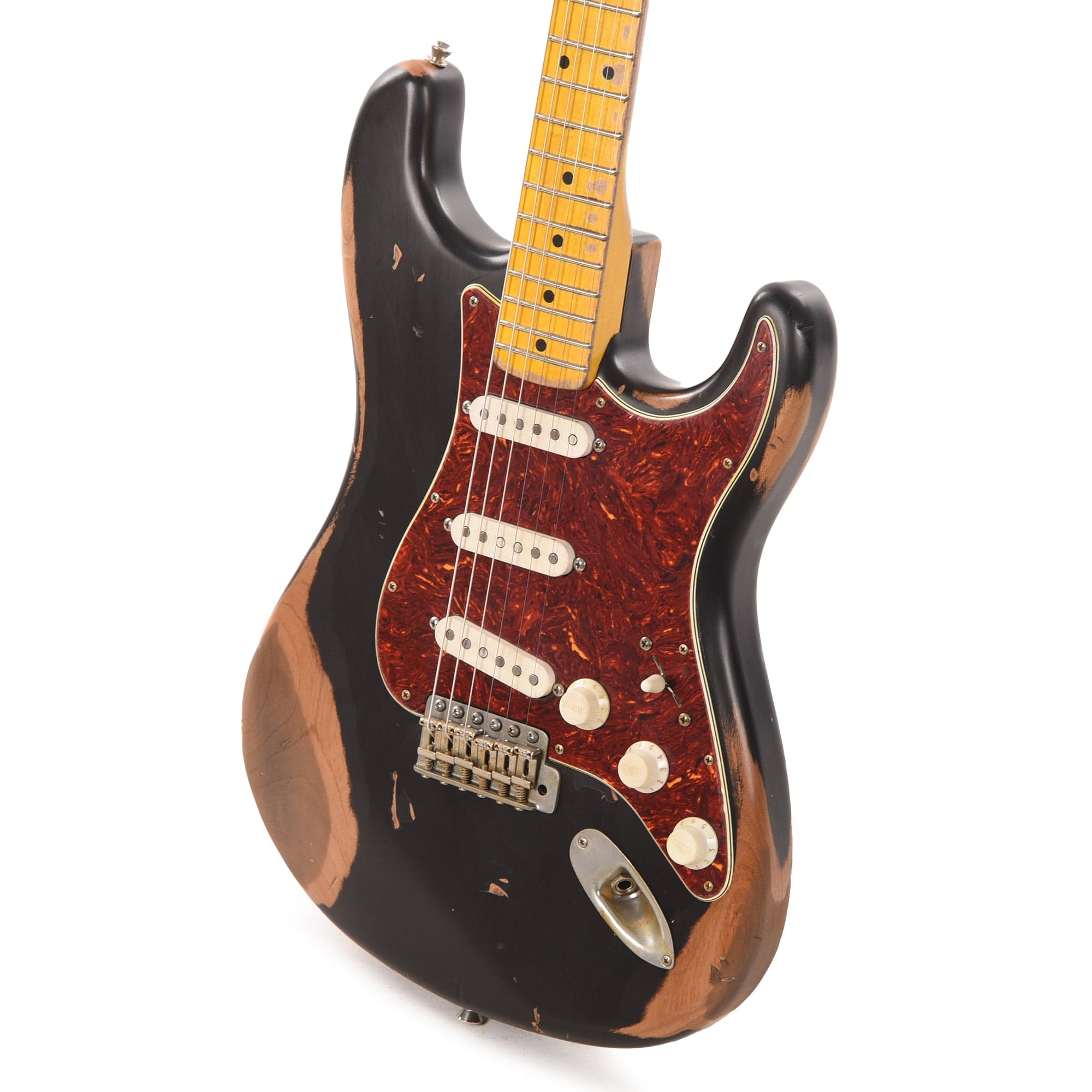 Nash S-57 Black Heavy Relic w/4-Ply Tortoise Pickguard & Lollar Pickup ...