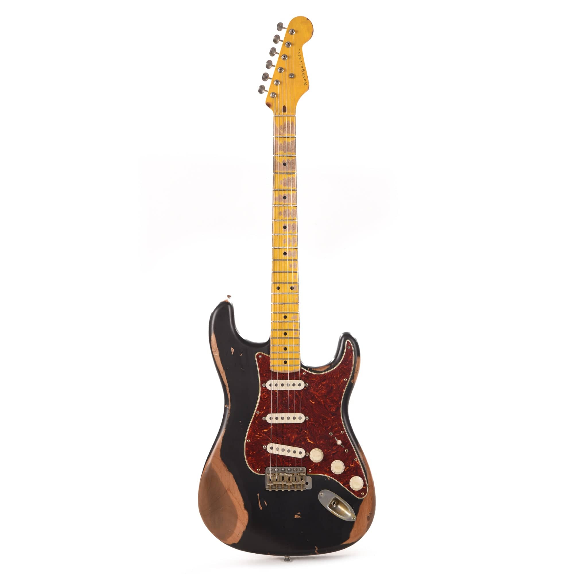 Nash S-57 Black Heavy Relic w/4-Ply Tortoise Pickguard & Lollar Pickup ...