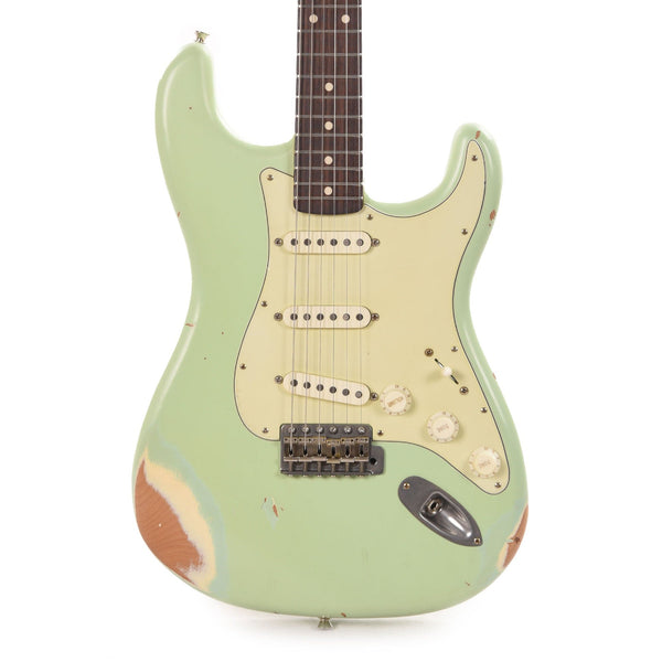 Nash S-63 Surf Green Medium Relic w/3-Ply Mint Pickguard & Lollar Pick ...