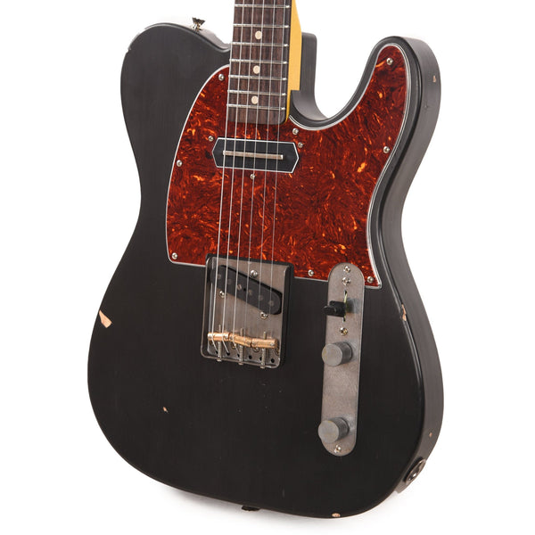 Nash T-63 Ash Black Light Relic w/4-Ply Tortoise Pickguard & Lollar Ch ...