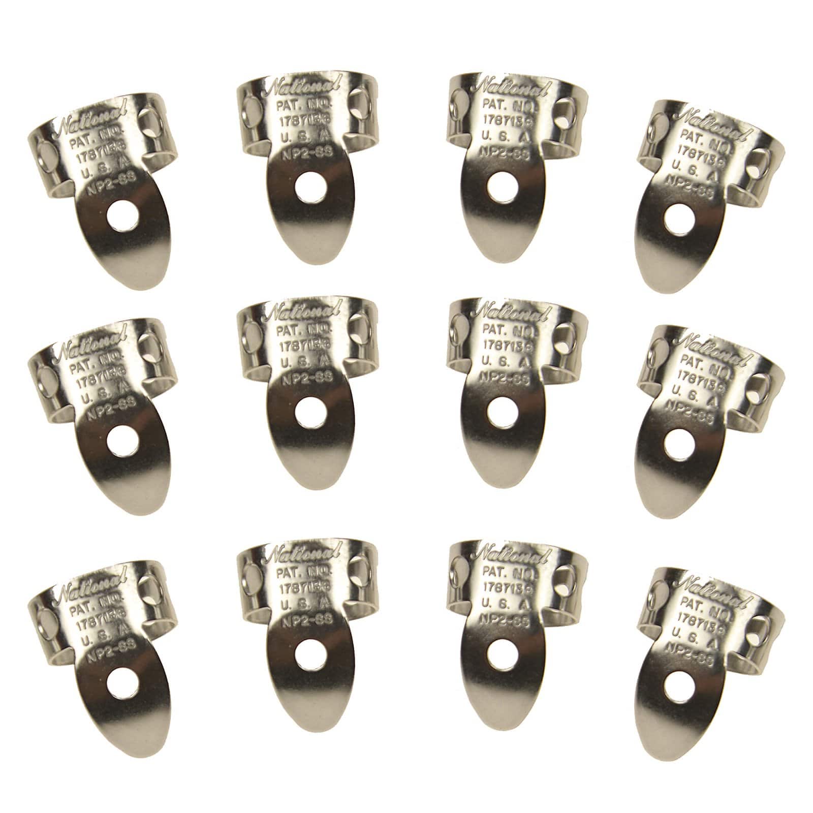 National Picks Metal Finger Pick Vintage Stainless Steel 12 Pack ...