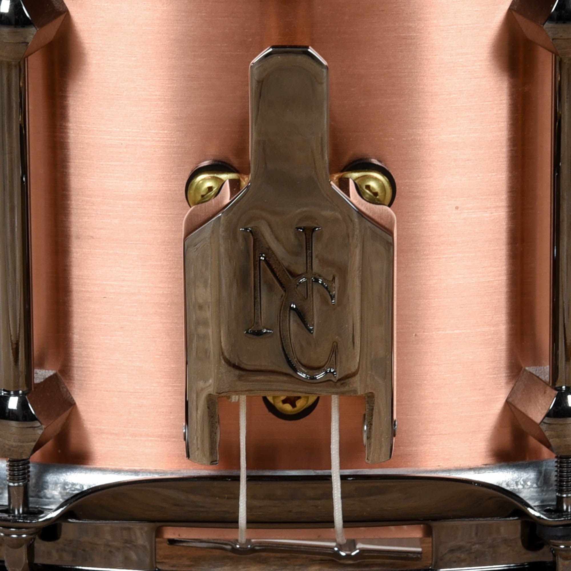 Noble & Cooley 6x14 Raw Copper Classic Snare Drum w/Black Nickel Hdw ...