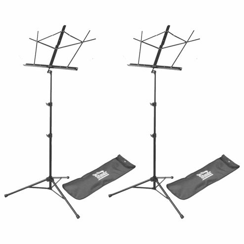 On Stage Stands Compact Sheet Music Stand w/Bag 2 Pack Bundle – Chicago ...