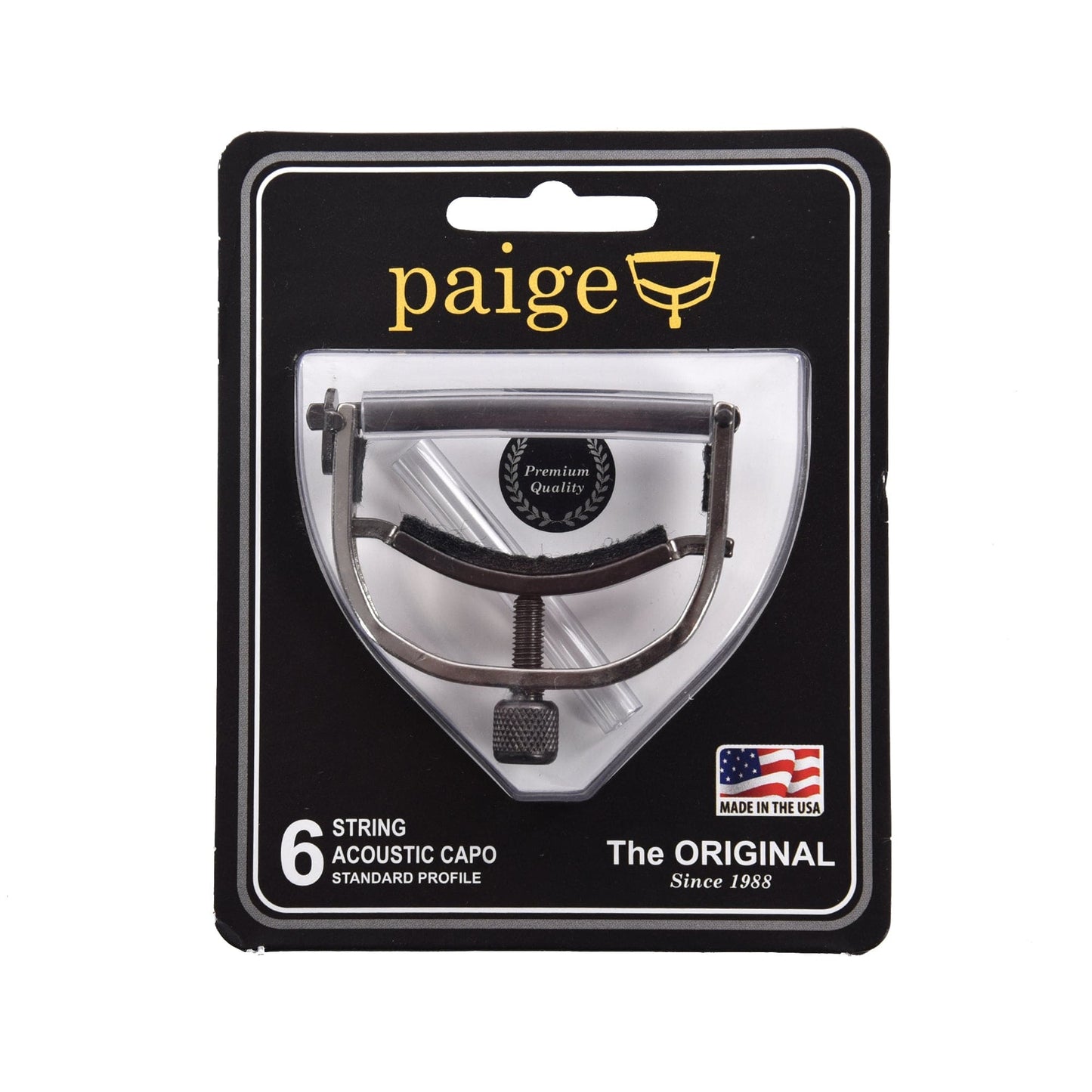 Paige Original P-6N 6-String Standard Profile Acoustic Capo Satin Nick ...