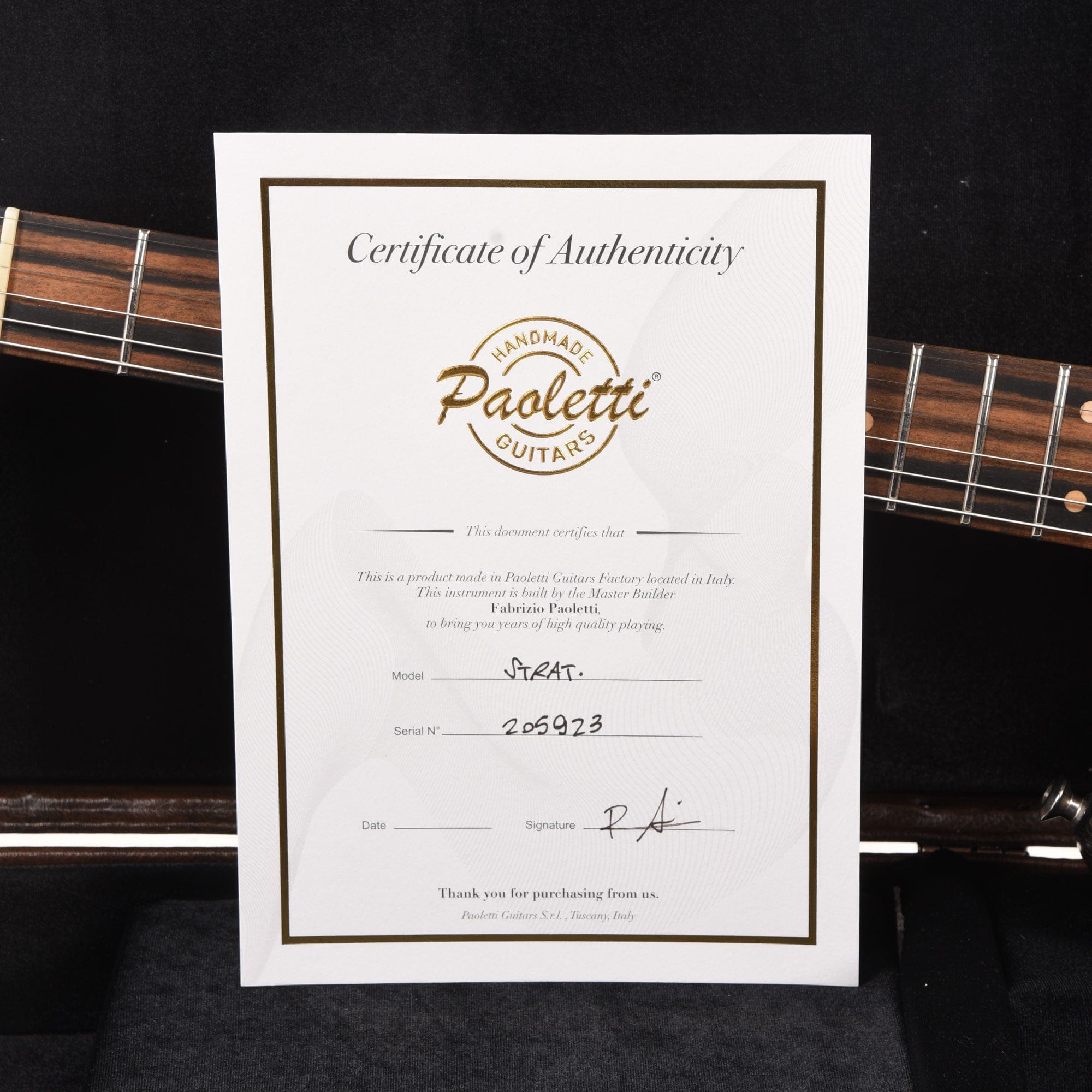 Paoletti Stratospheric Loft HSS Relic Black Exotic Ebony – Chicago ...