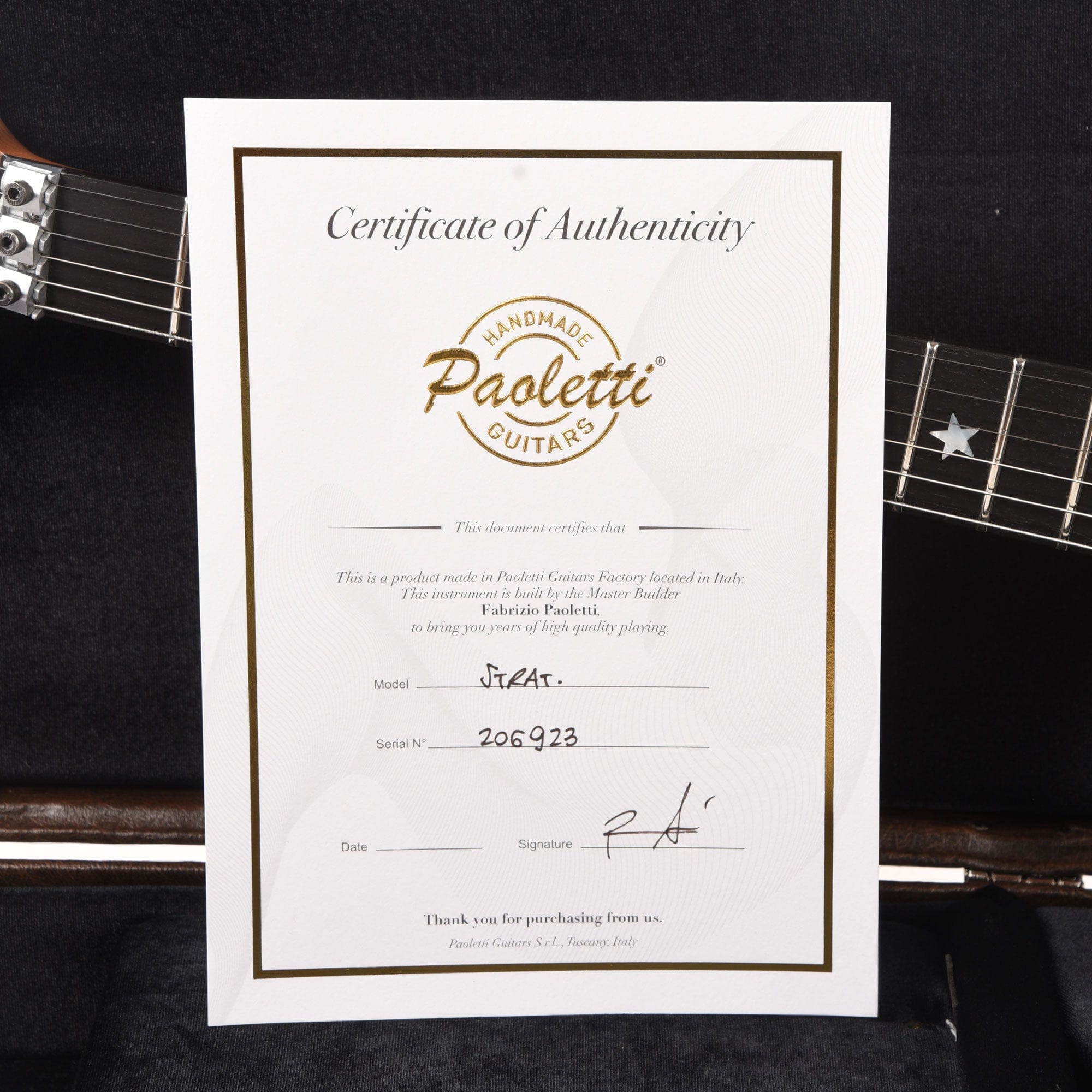 Paoletti Stratospheric Loft HSS Relic Black Schaller – Chicago Music ...