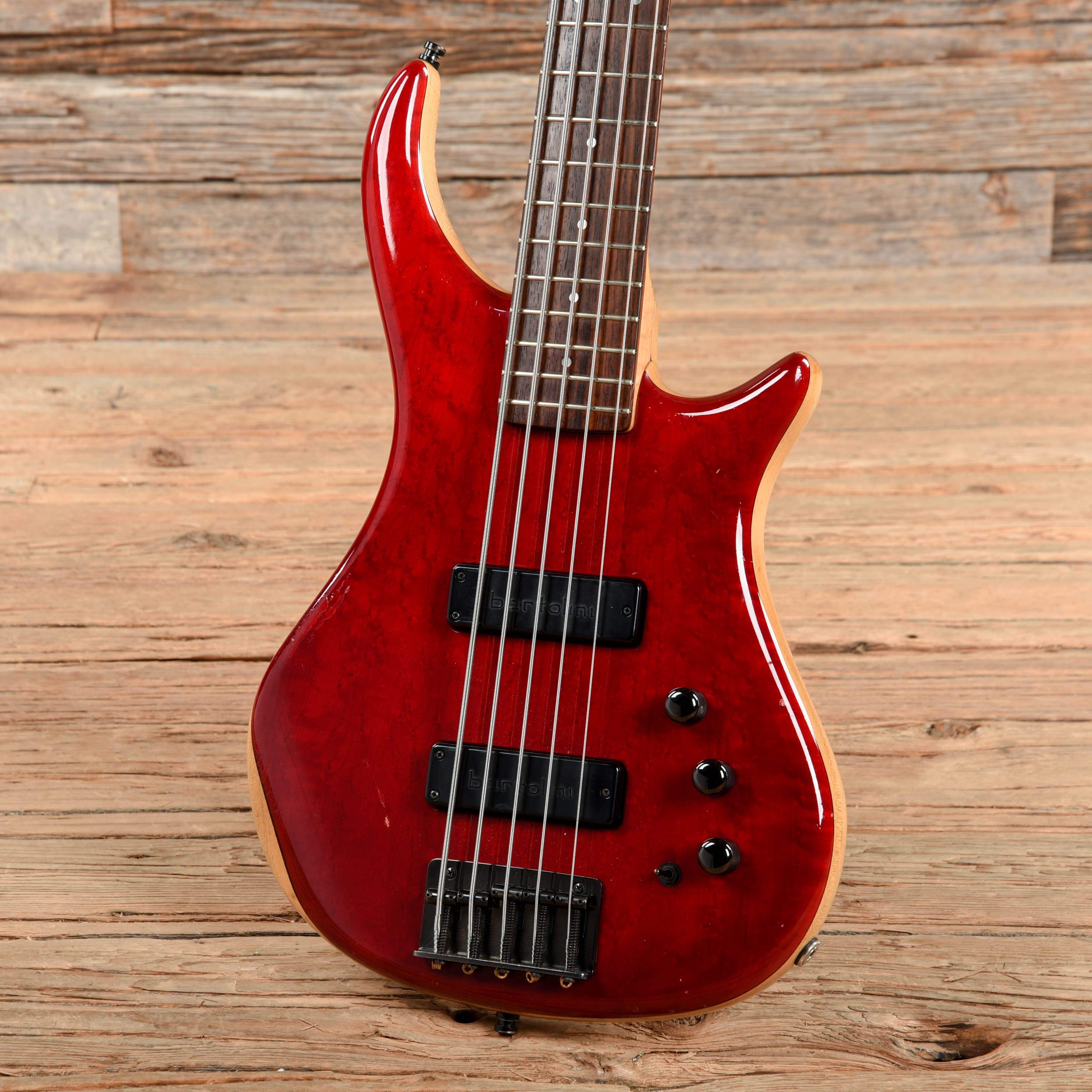 Pedulla Thunderbolt 5 Red 1995 – Chicago Music Exchange