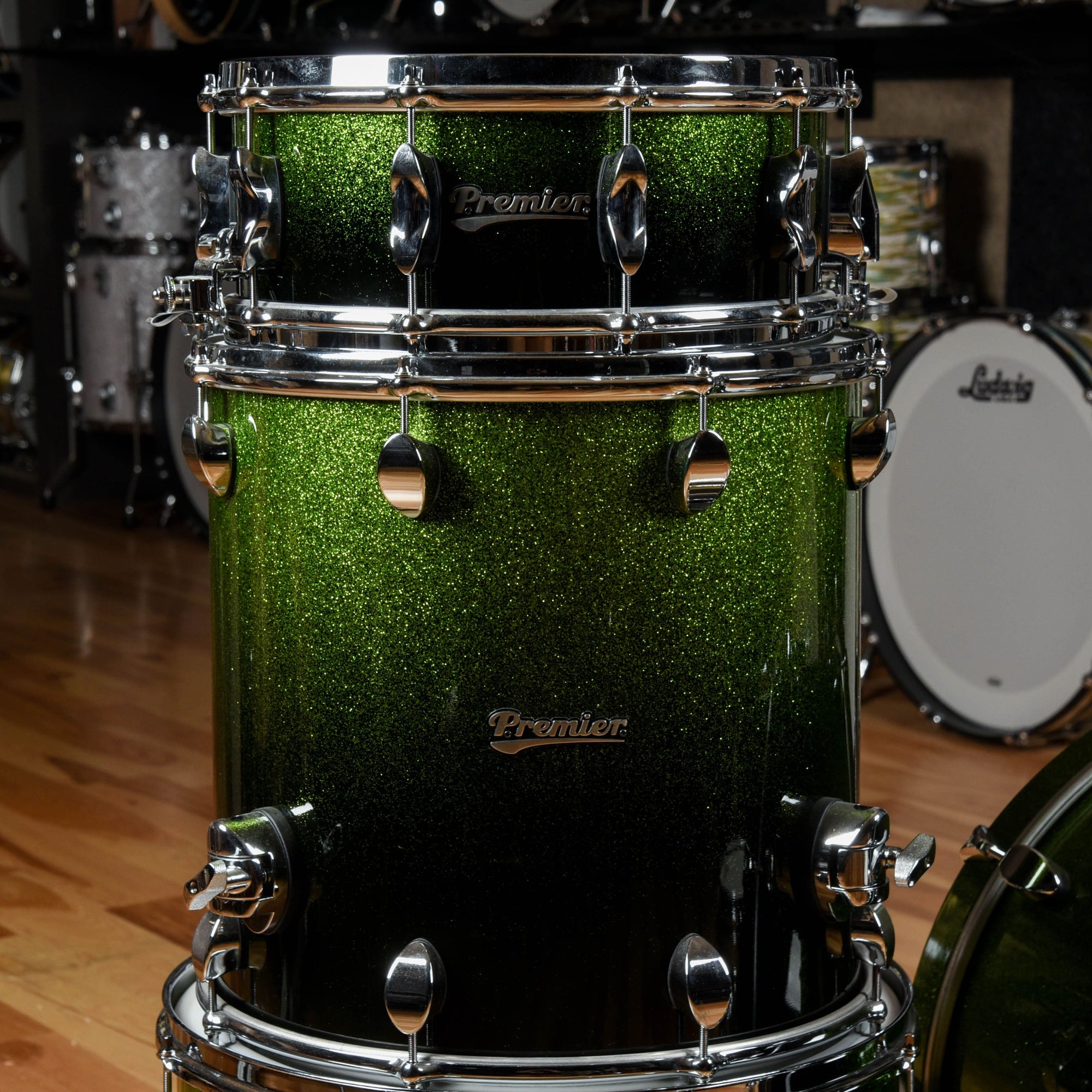 Premier Elite 8/10/16/18/22/5.5x14 5 Pc. Drum Kit Apple Fade USED ...
