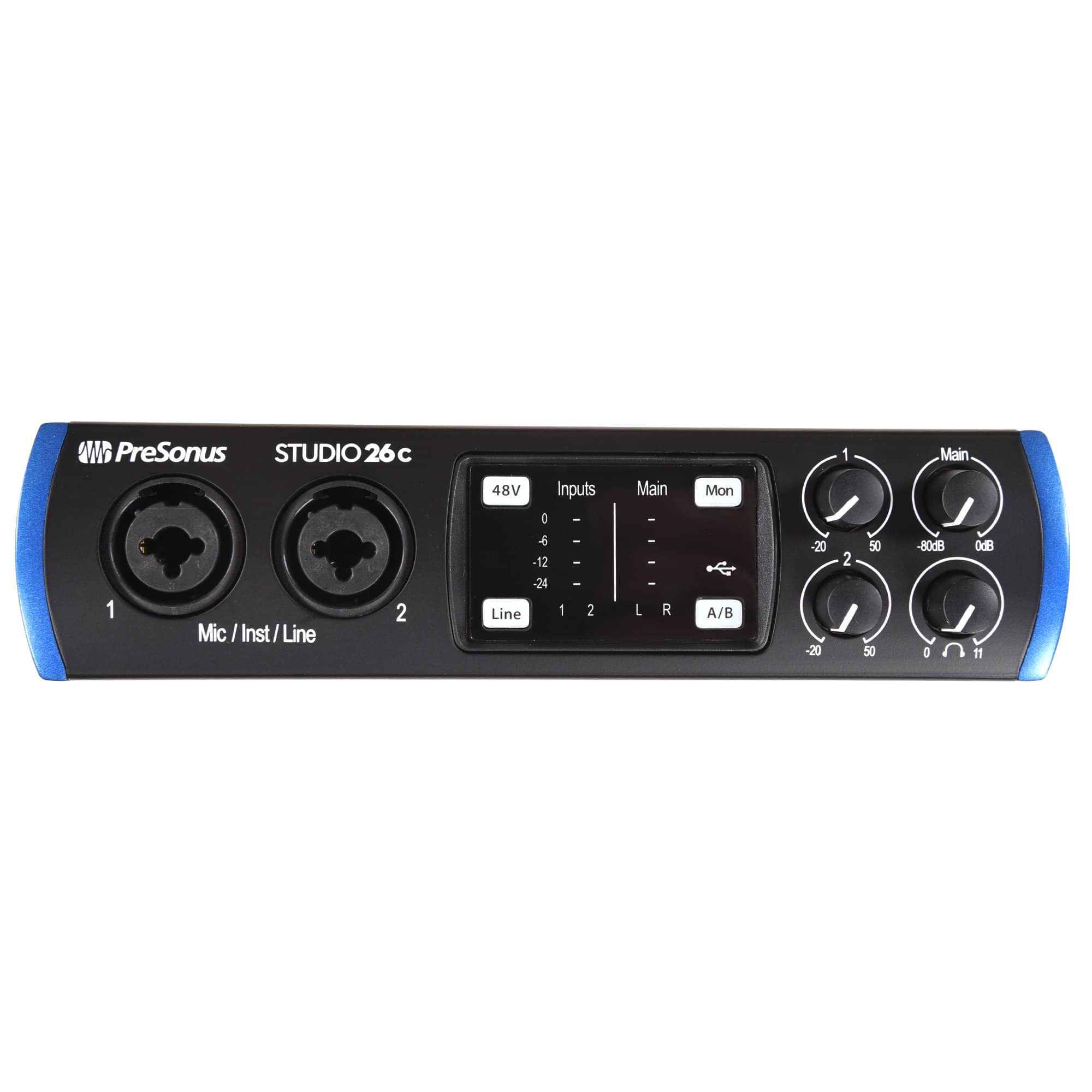 PreSonus Studio 26c 2x4 USB Type-C Audio/MIDI Interface – Chicago Music ...