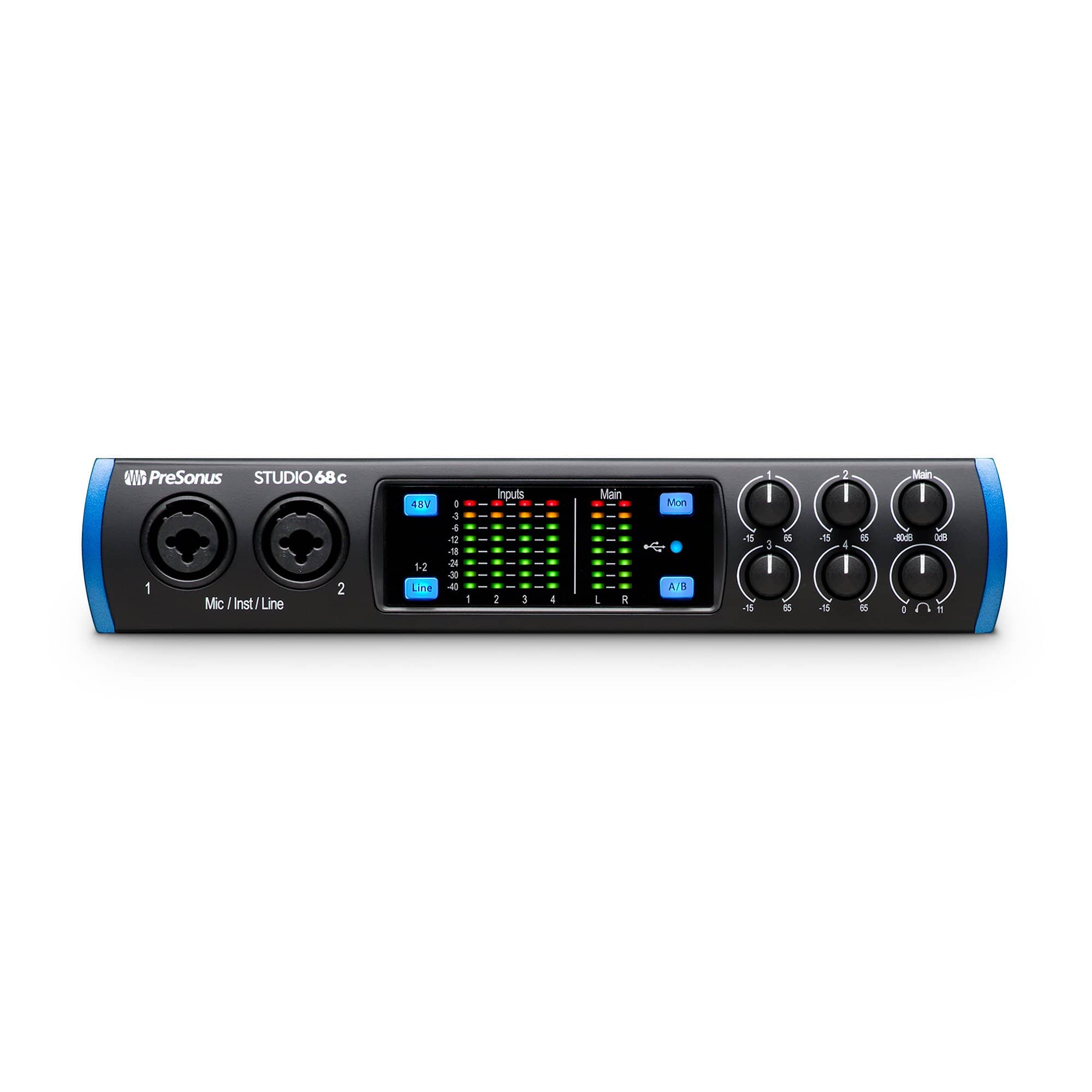 PreSonus Studio 68c 6x6 USB Type-C Audio/MIDI Interface w/ Studio One ...