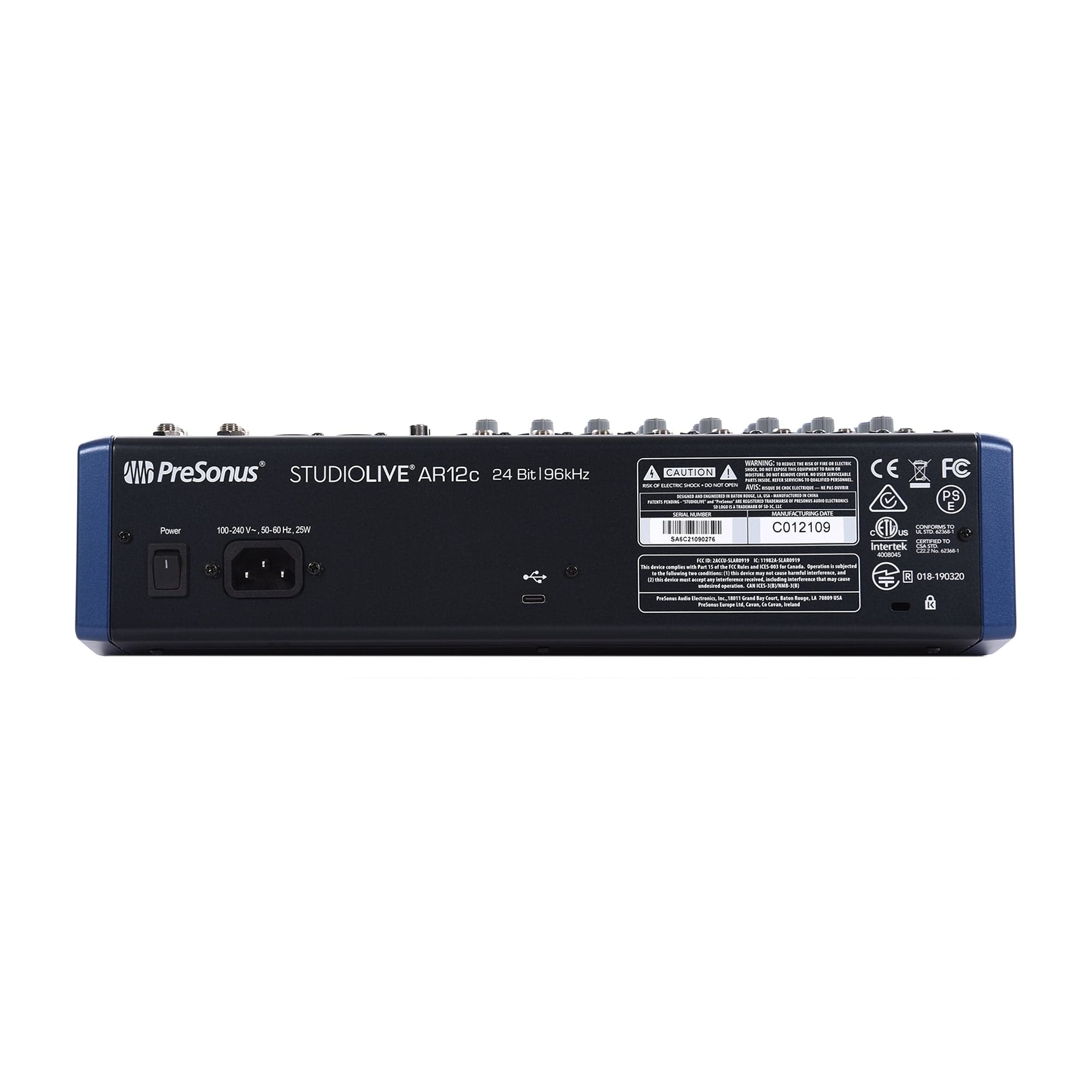 PreSonus StudioLive AR12c 14-Channel USB-C Digital/Analog Mixer ...