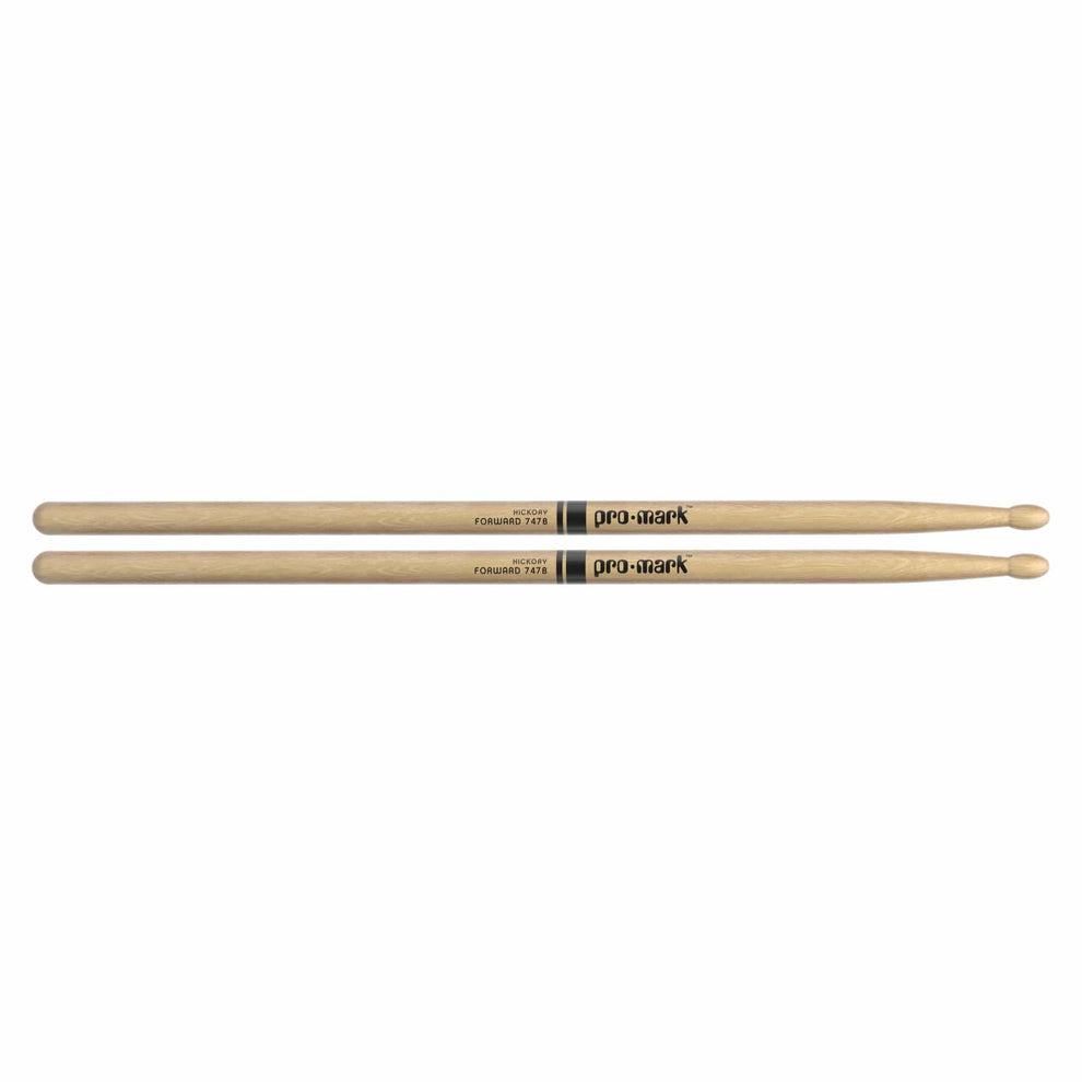 Promark American Hickory 747B Super Rock Wood Tip Drum Sticks – Chicago ...