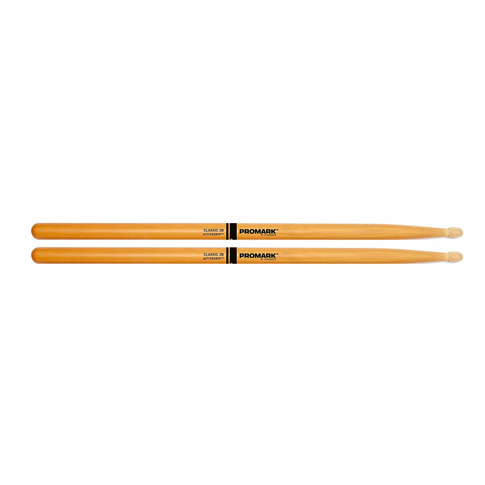 Promark Classic 2B ActiveGrip Clear Wood Tip Drum Sticks – Chicago ...