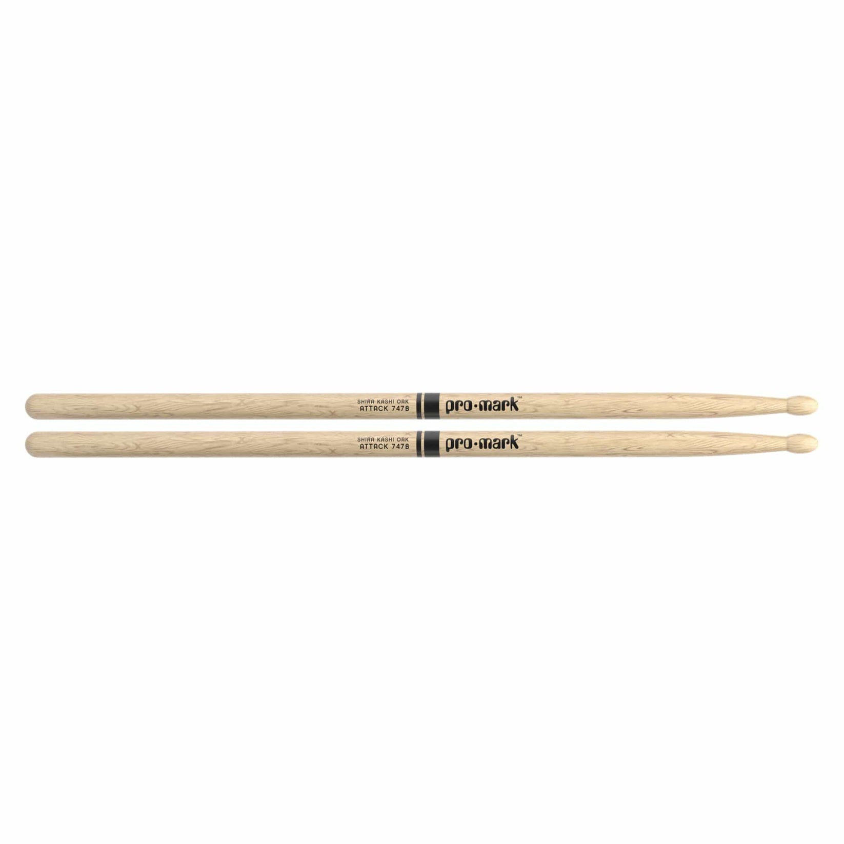 Promark Shira Kashi Oak 747B Super Rock Wood Tip Drum Sticks – Chicago ...