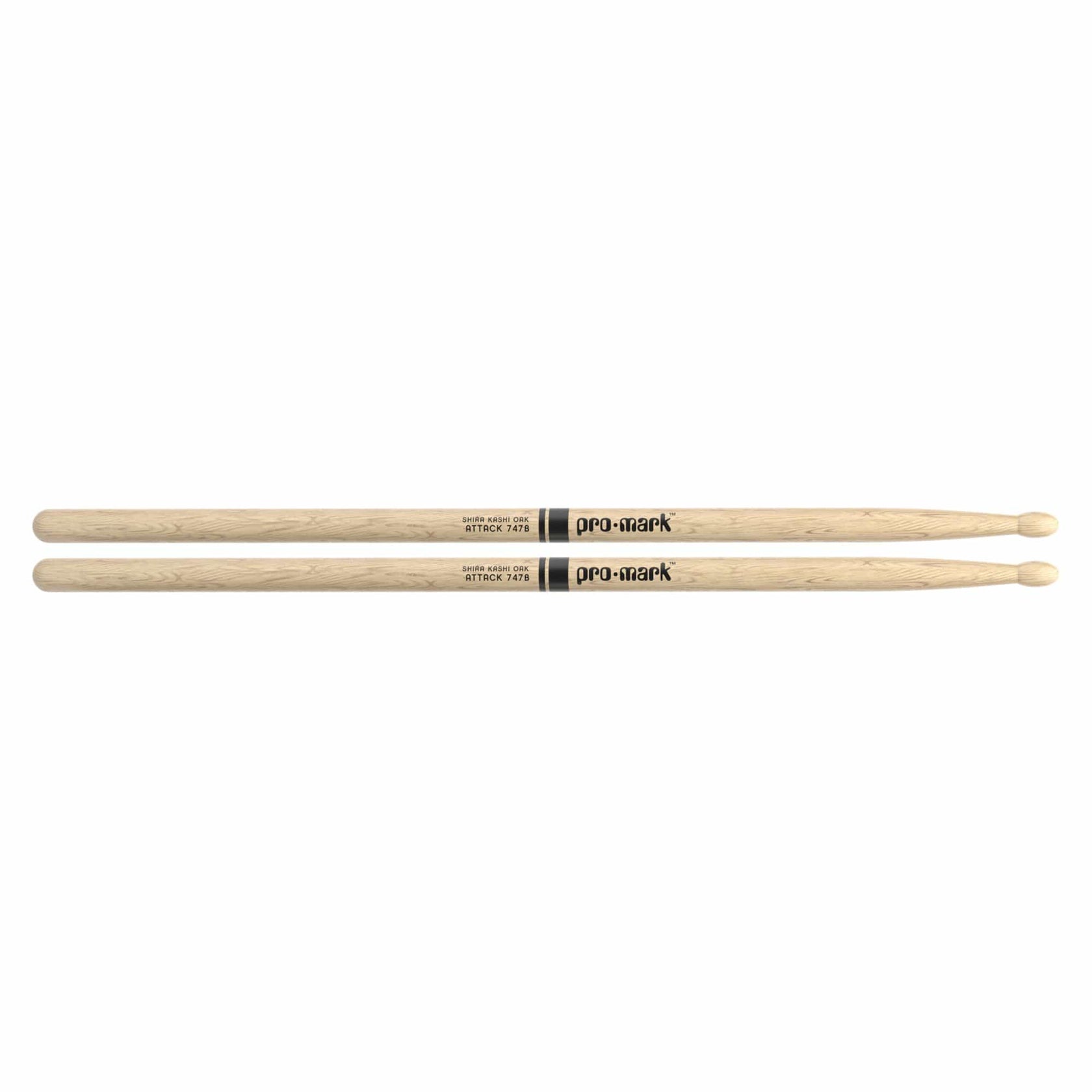 Promark Shira Kashi Oak 747B Super Rock Wood Tip Drum Sticks – Chicago ...