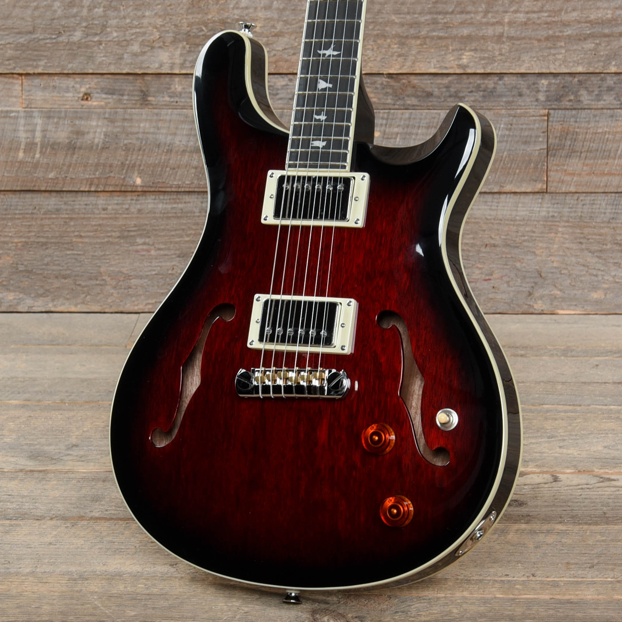 PRS SE Hollowbody Standard Fire Red Burst – Chicago Music Exchange