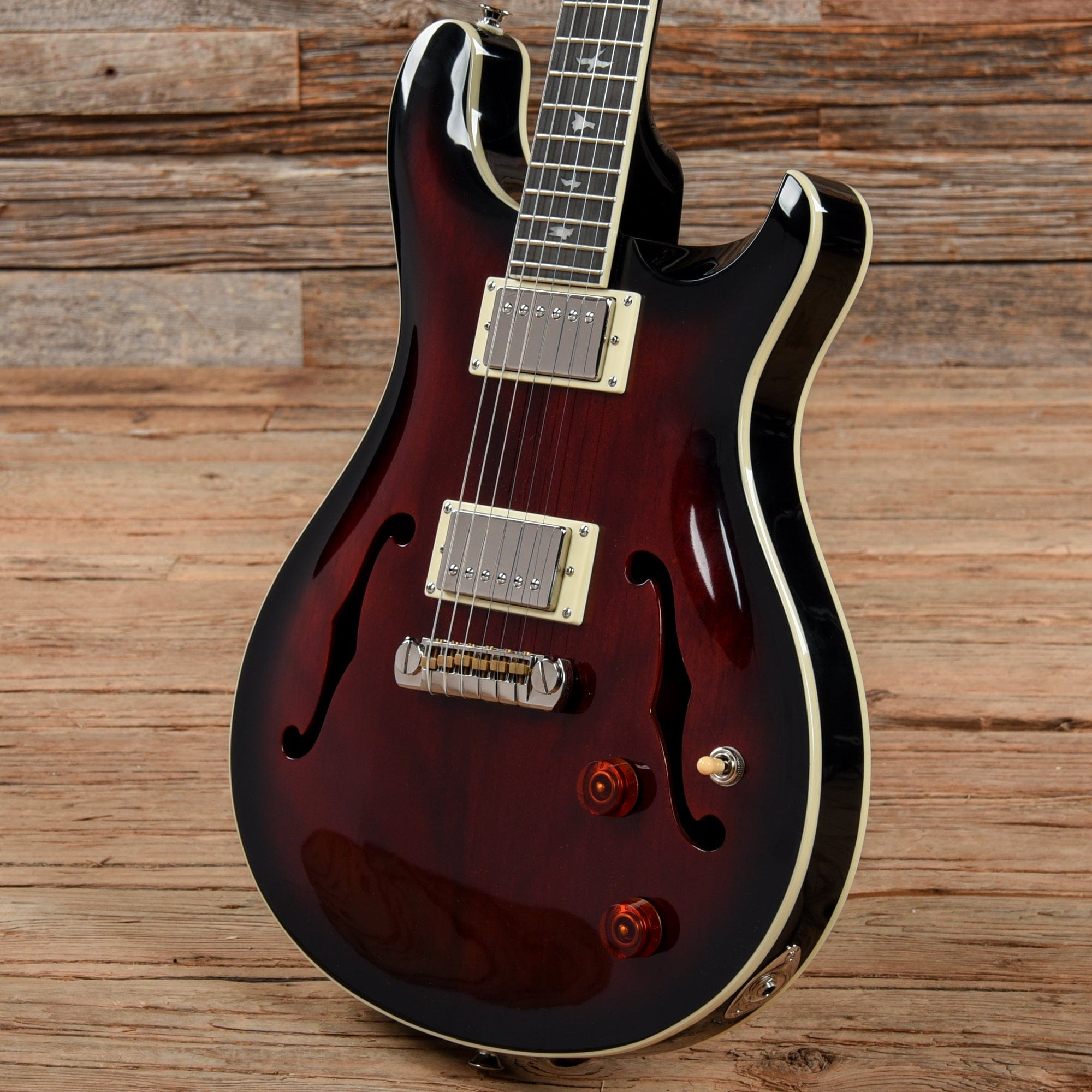 PRS SE Hollowbody Standard Fire Red Burst – Chicago Music Exchange