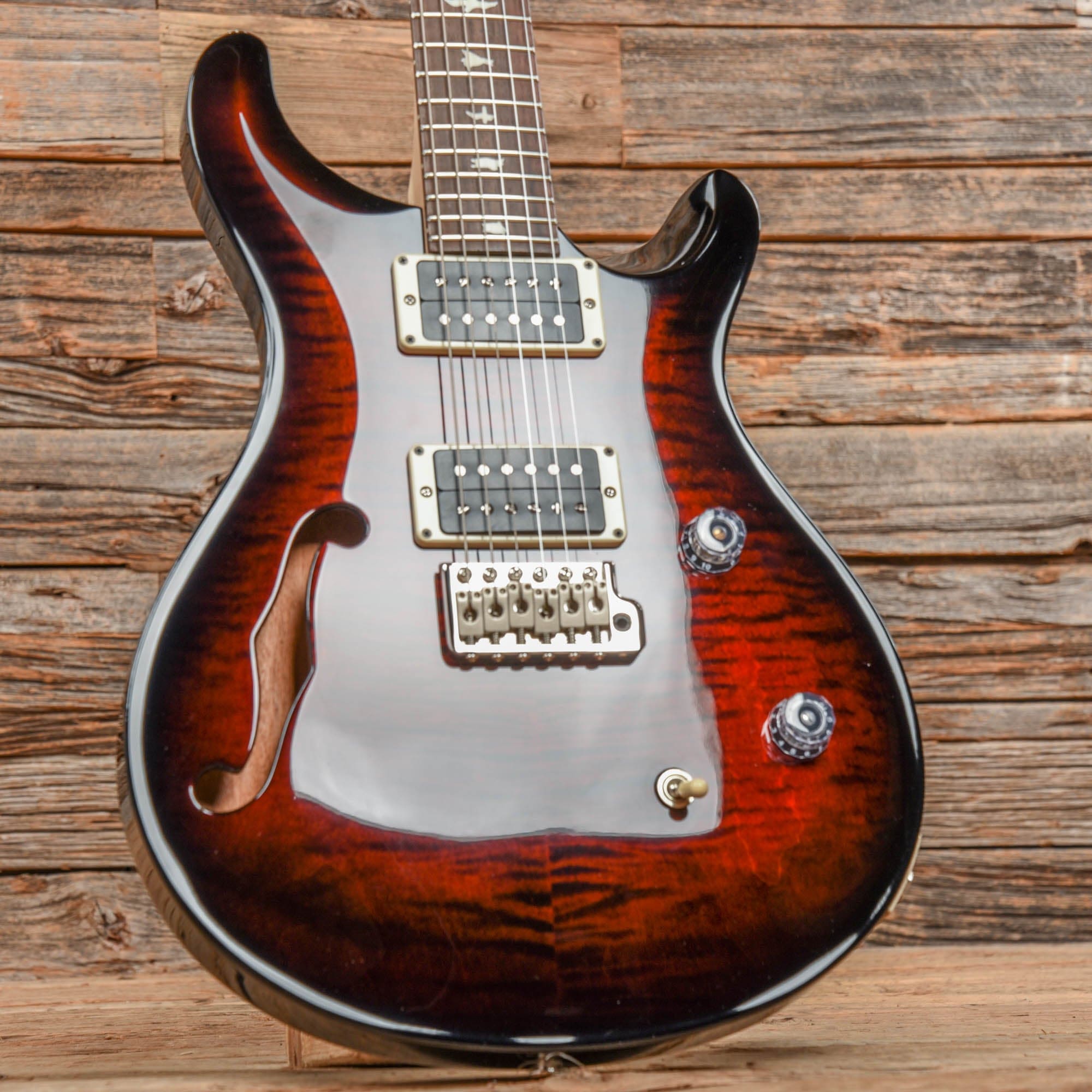 PRS CE-24 Semi-Hollow Dark Cherry Sunburst – Chicago Music Exchange