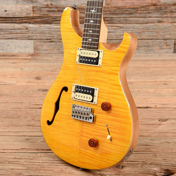 PRS SE Custom 22 Semi-Hollow Santana Yellow – Chicago Music Exchange