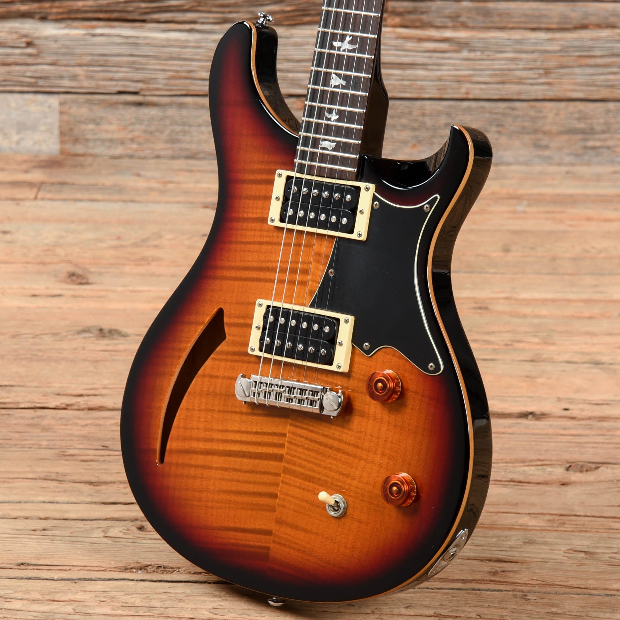 PRS SE Custom Semi-Hollow Sunburst – Chicago Music Exchange