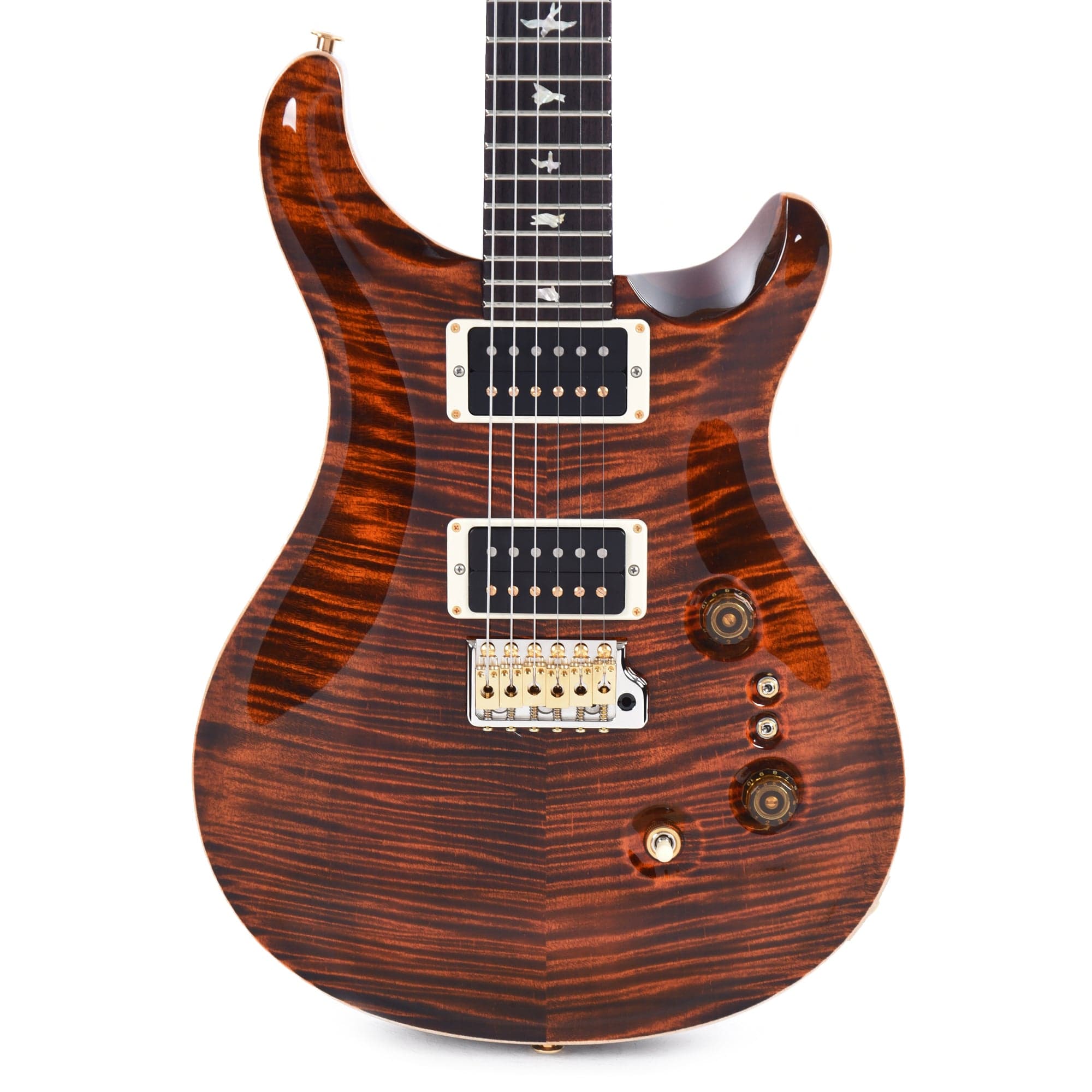 PRS 35th Anniversary Custom 24 10 Top Orange Tiger – Chicago Music Exchange
