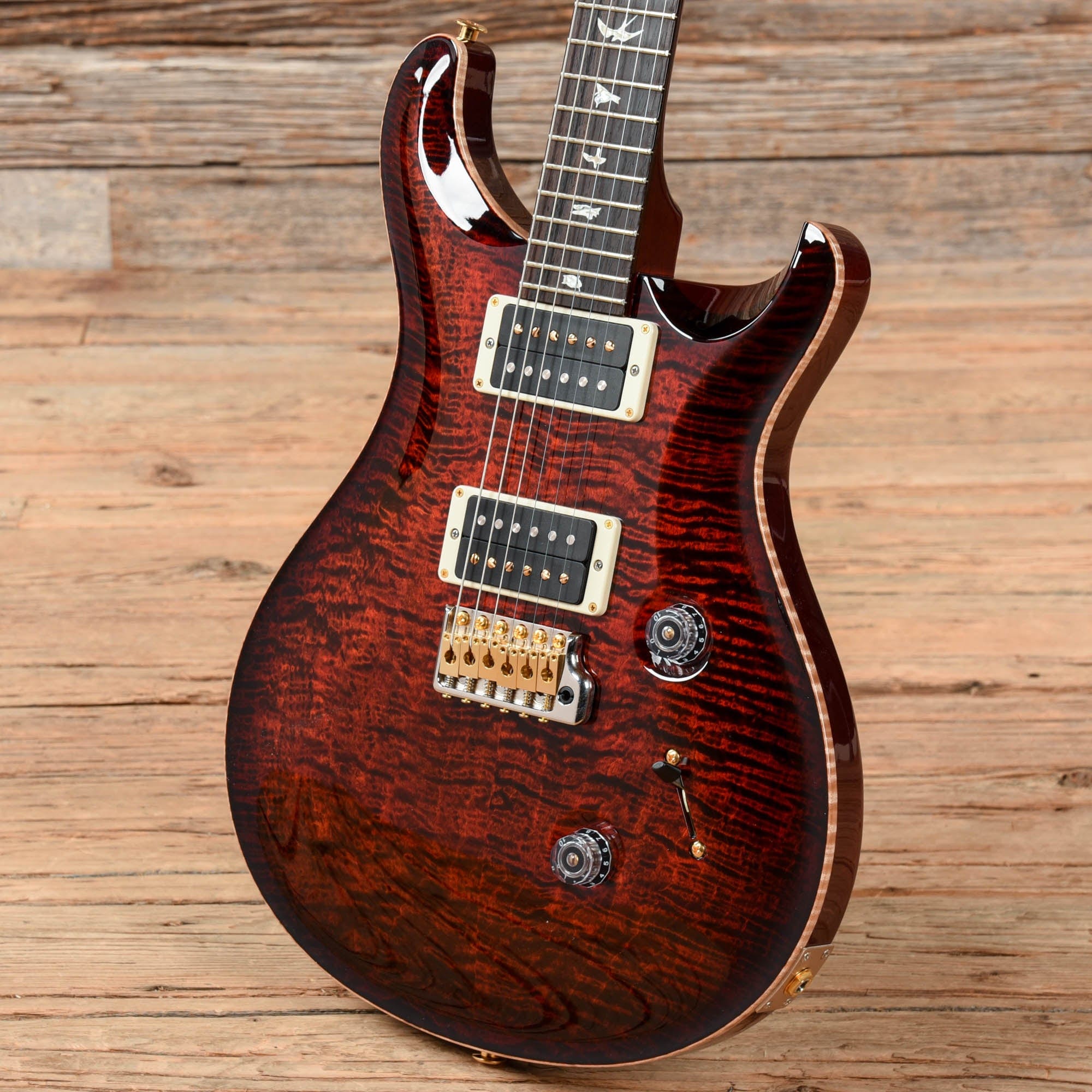 PRS Custom 24 10-Top Fire Red Burst 2022 – Chicago Music Exchange