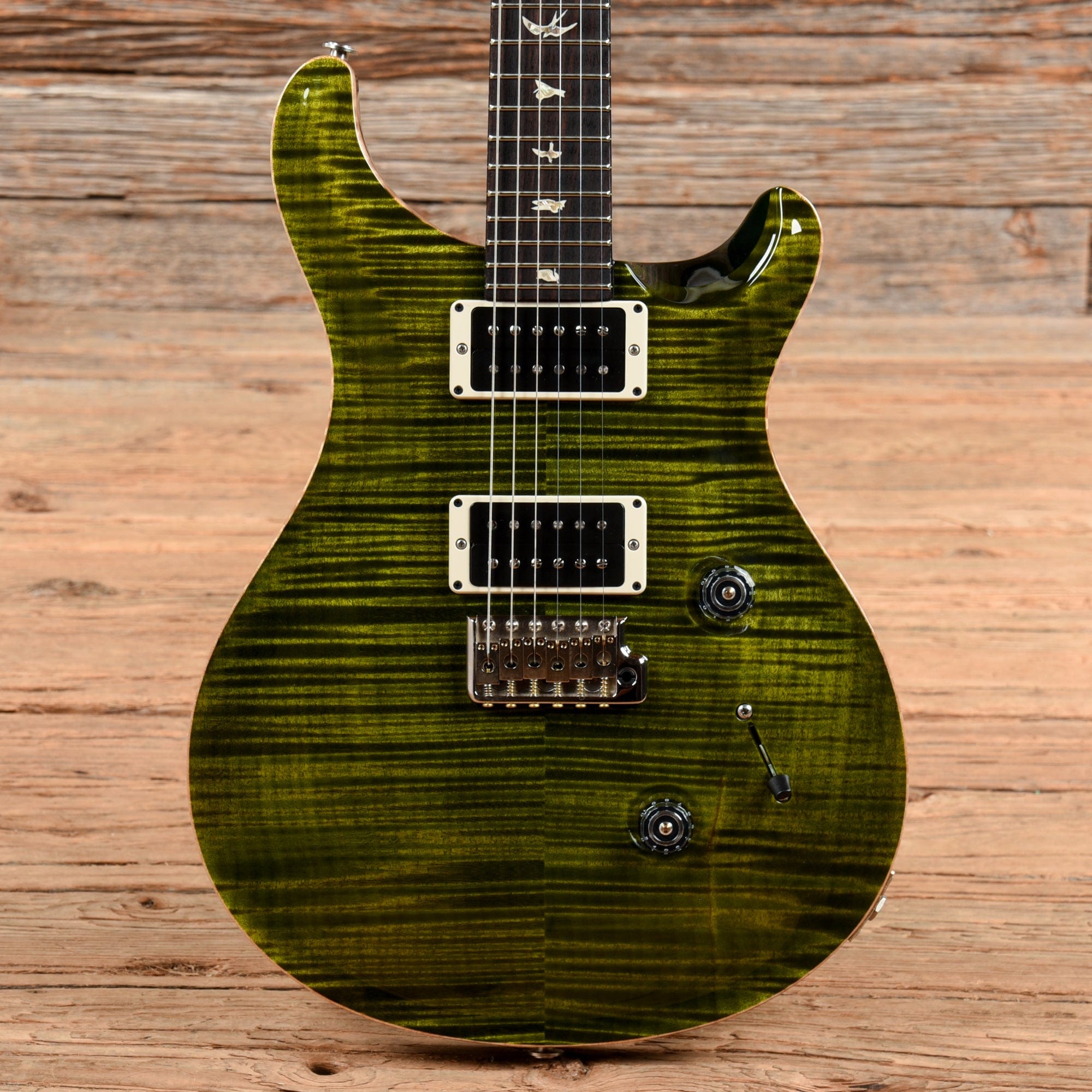 PRS Custom 24 10 Top Trampas Green 2016 – Chicago Music Exchange