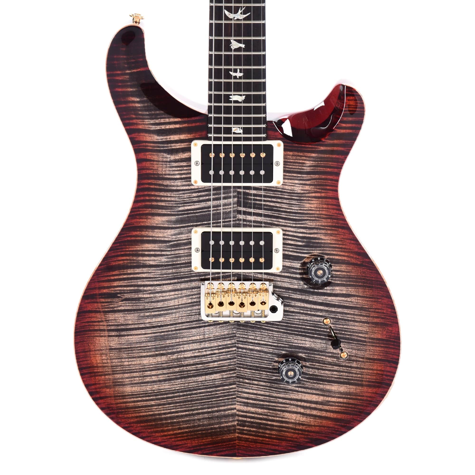 PRS Custom 24 Charcoal Cherry Burst 10 Top – Chicago Music Exchange