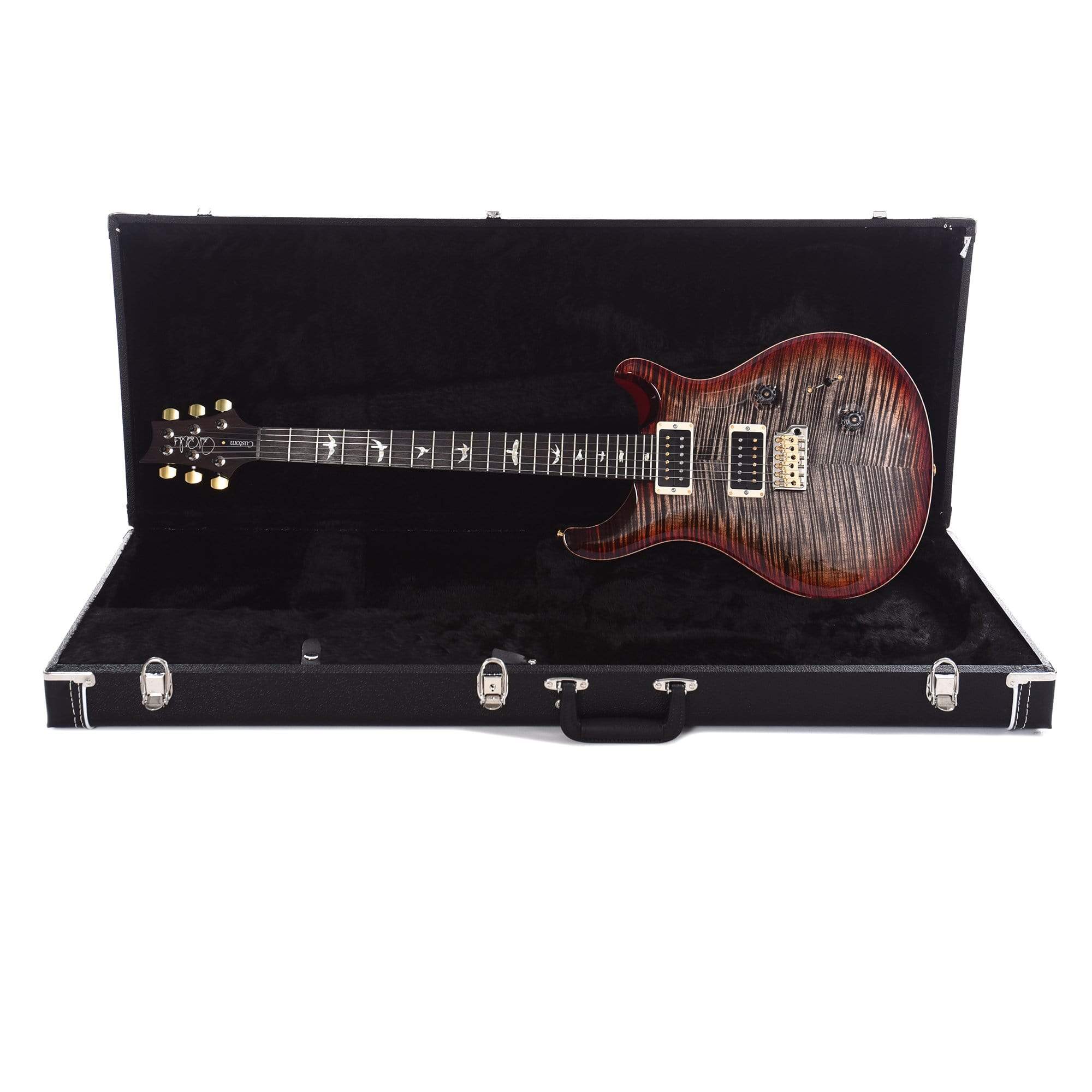 PRS Custom 24 Charcoal Cherry Burst 10 Top – Chicago Music Exchange