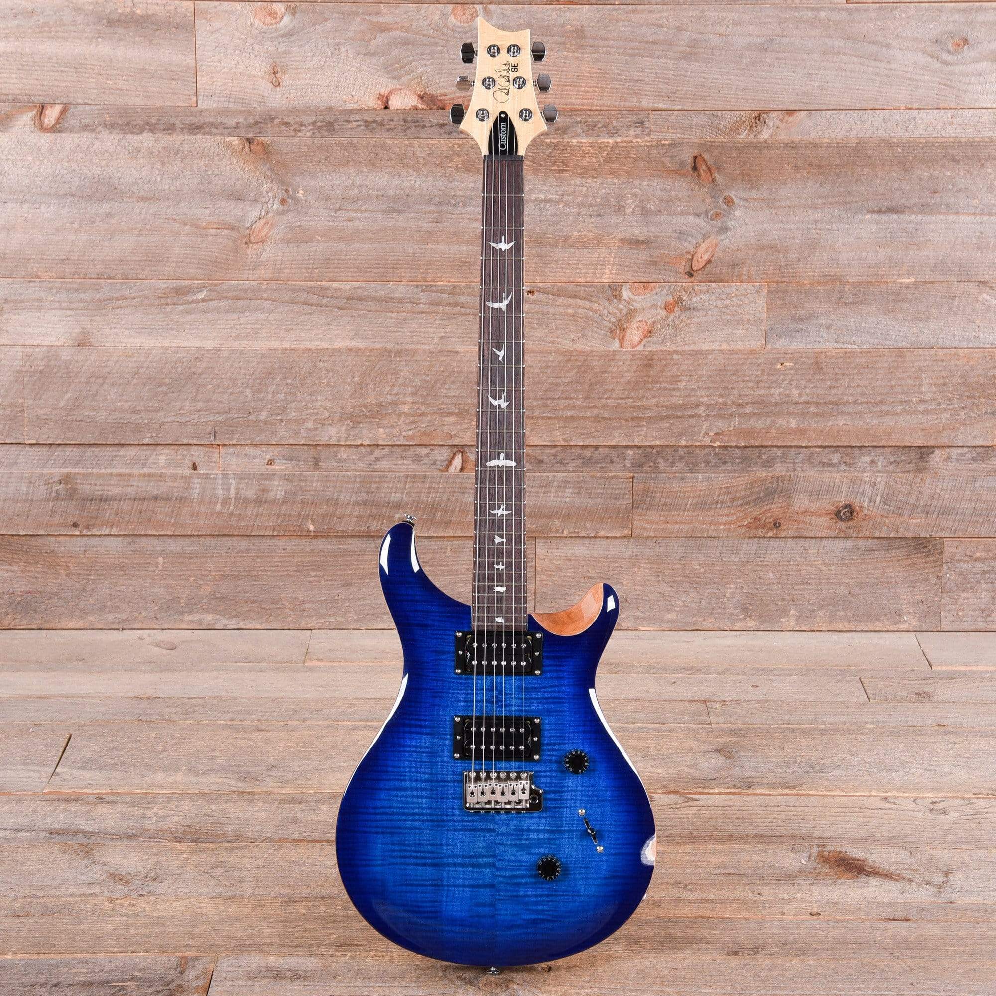 PRS SE Custom 24 Faded Blue Burst – Chicago Music Exchange