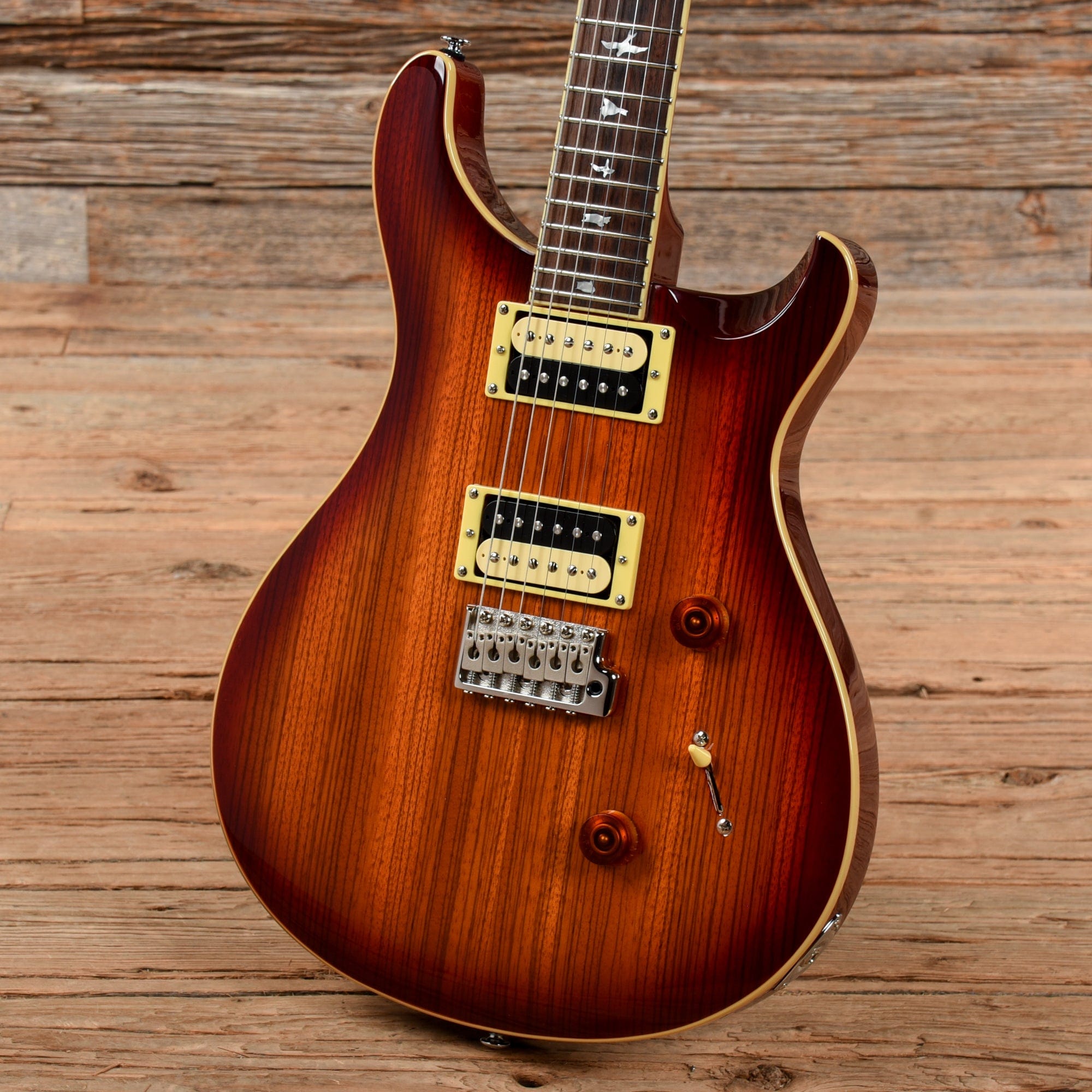 PRS SE Custom 24 Zebrawood Sunburst – Chicago Music Exchange