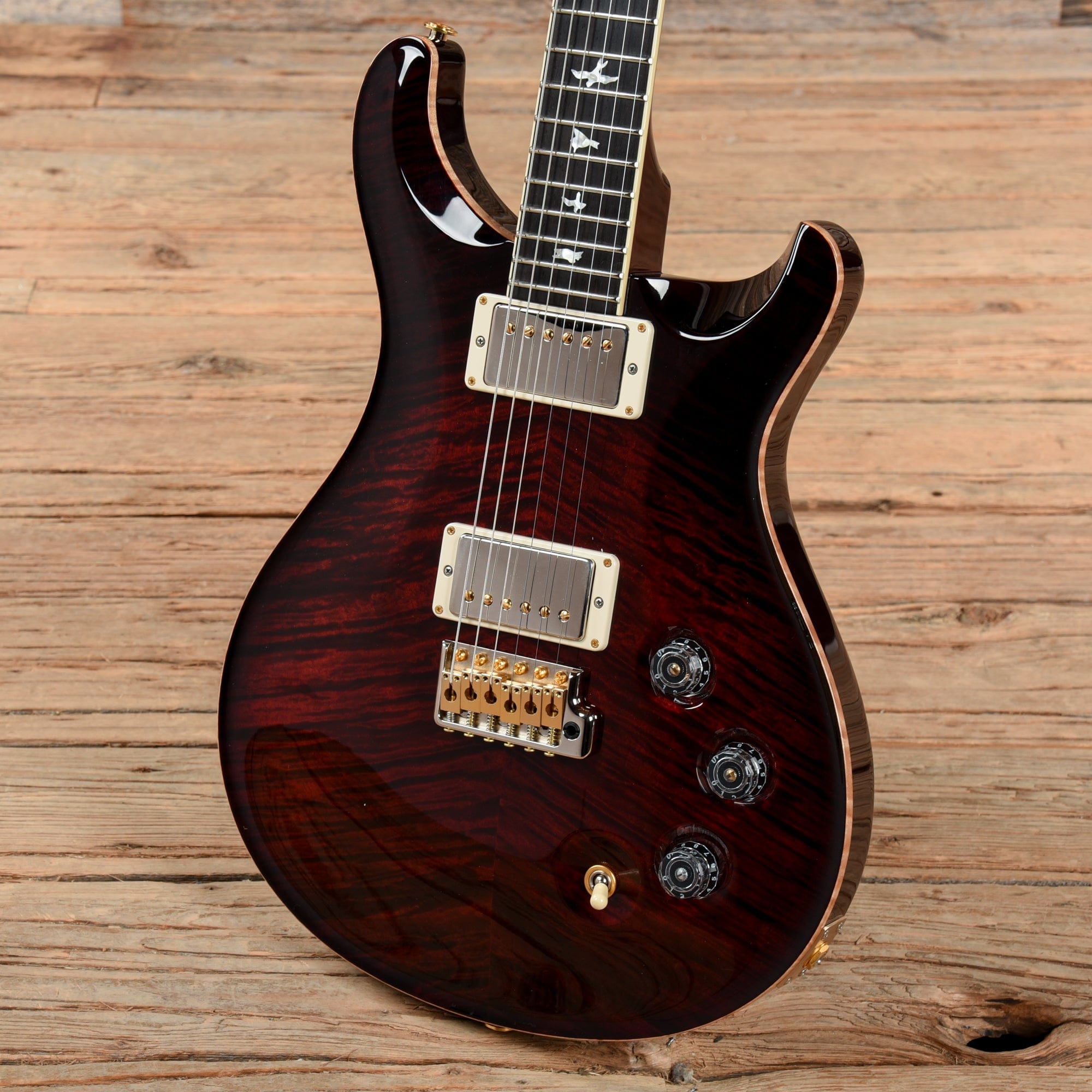 PRS Wood Library DGT w/Brazilian Rosewood Fretboard Fire Red Burst 201 ...