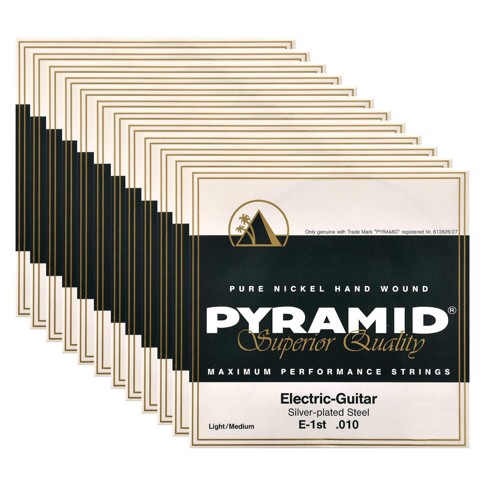 Pyramid Electric Round Wound Light/Med 10-48 12 Pack Bundle – Chicago ...
