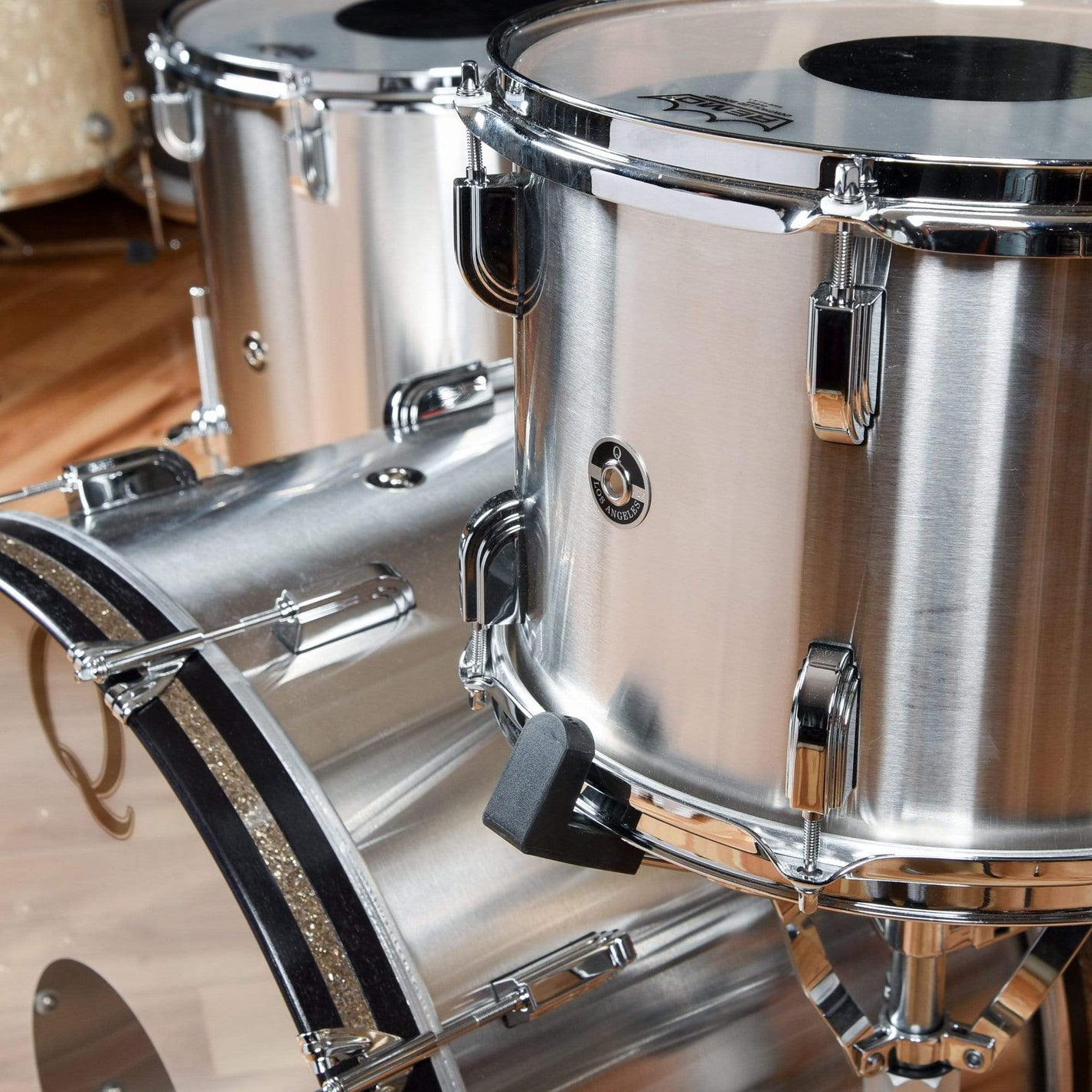 Q Drum Co. 13/16/24 3pc. Brushed Stainless Steel Drum Kit – Chicago ...