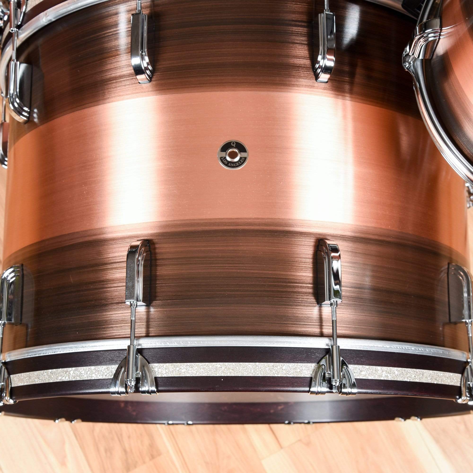 Q Drum Co. 13/16/24 3pc. Copper Drum Kit Blackened Patina Duco ...