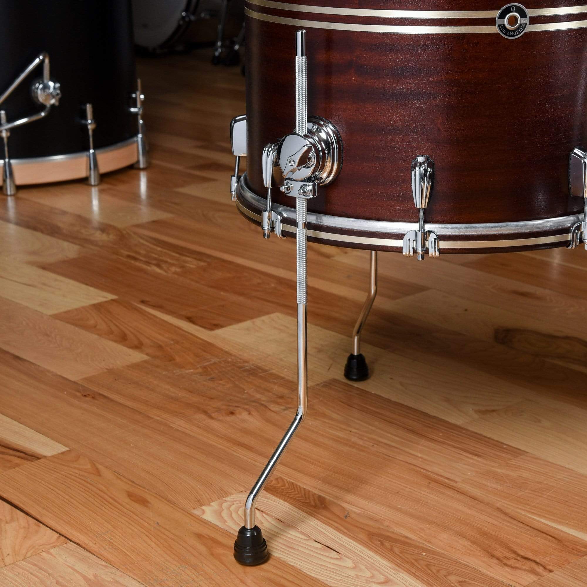 Q Drum Co. 13/16/24 3pc. Mahogany/Poplar/Mahogany Drum Kit Brown Satin ...