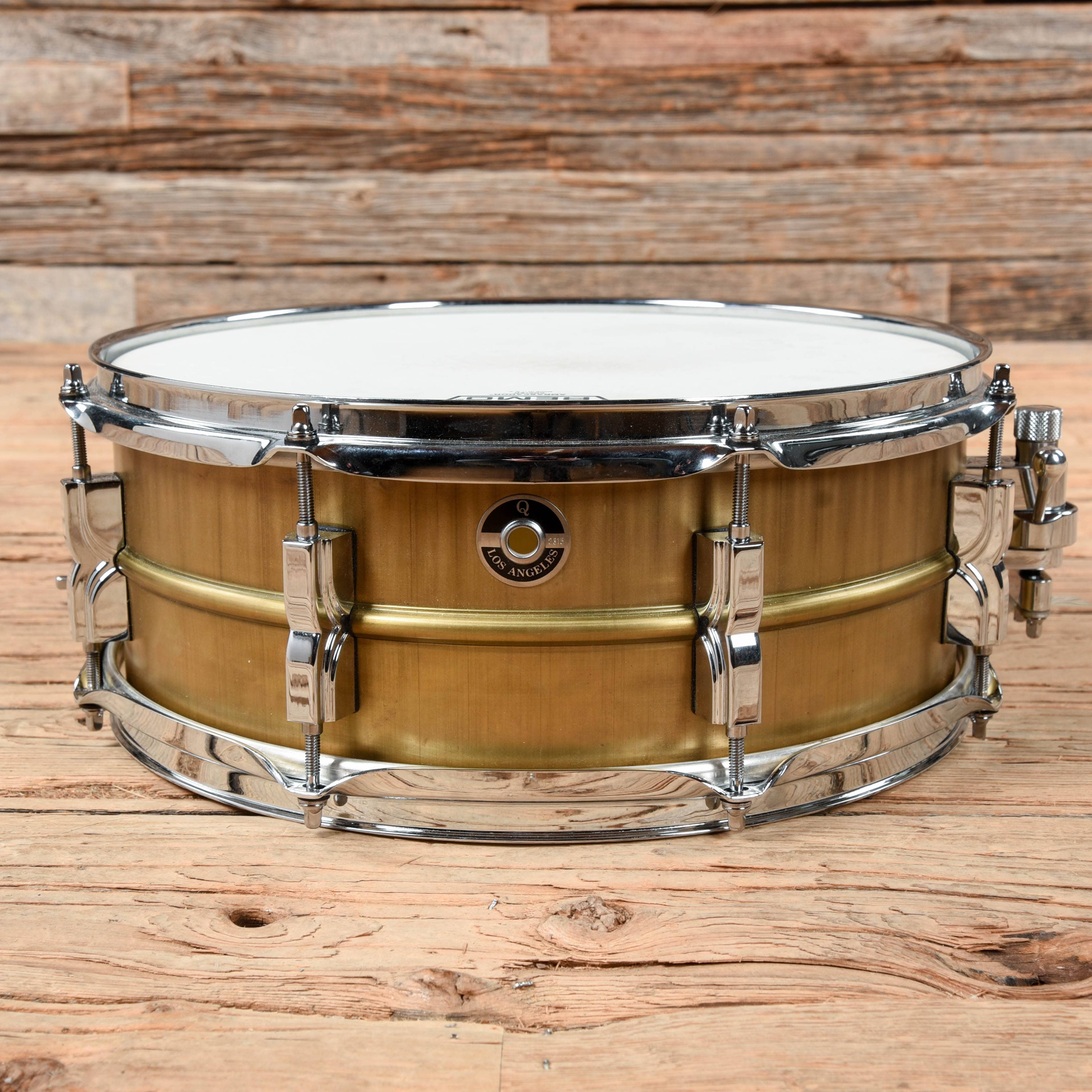 Q Drum Co. 5,5x14 Gentelmens Brass Snare Drum – Chicago Music Exchange