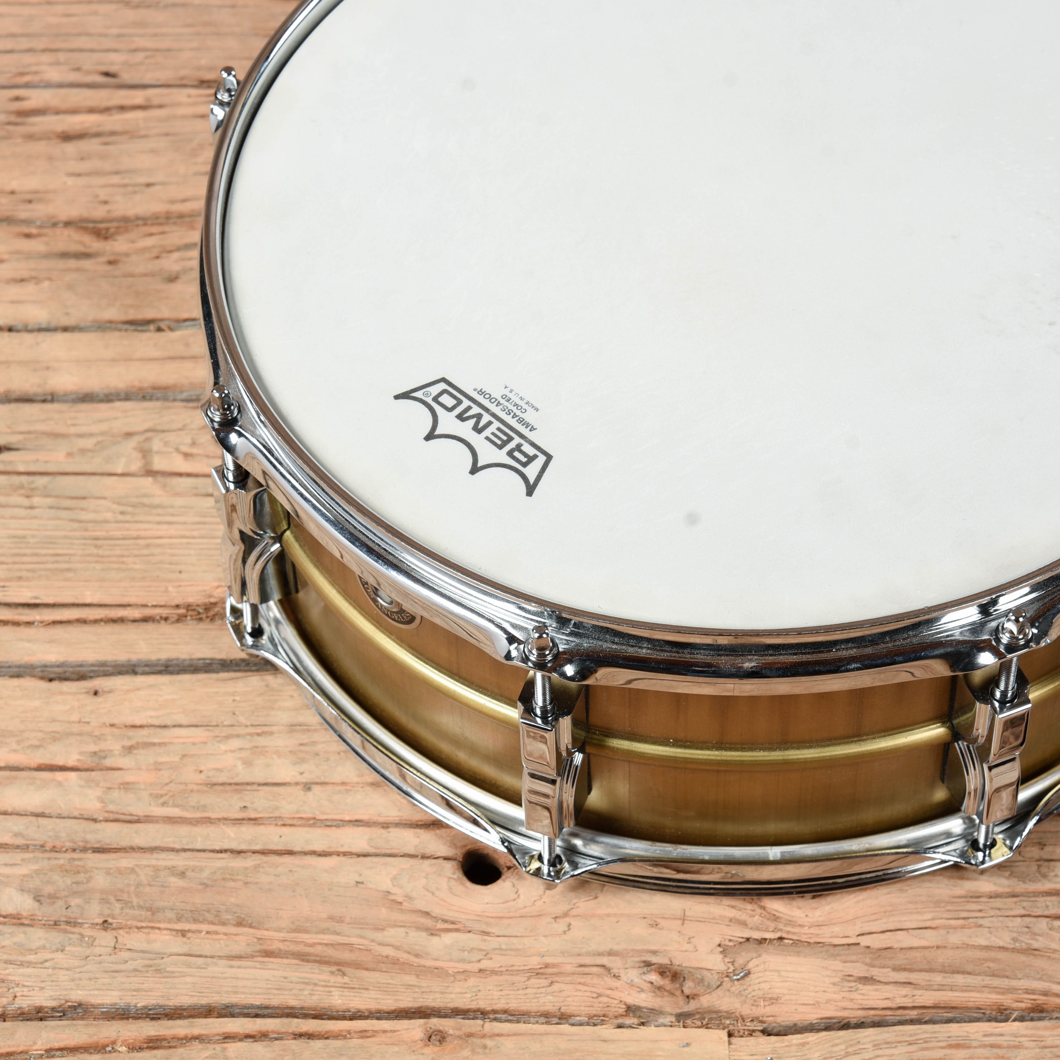 Q Drum Co. 5,5x14 Gentelmens Brass Snare Drum – Chicago Music Exchange