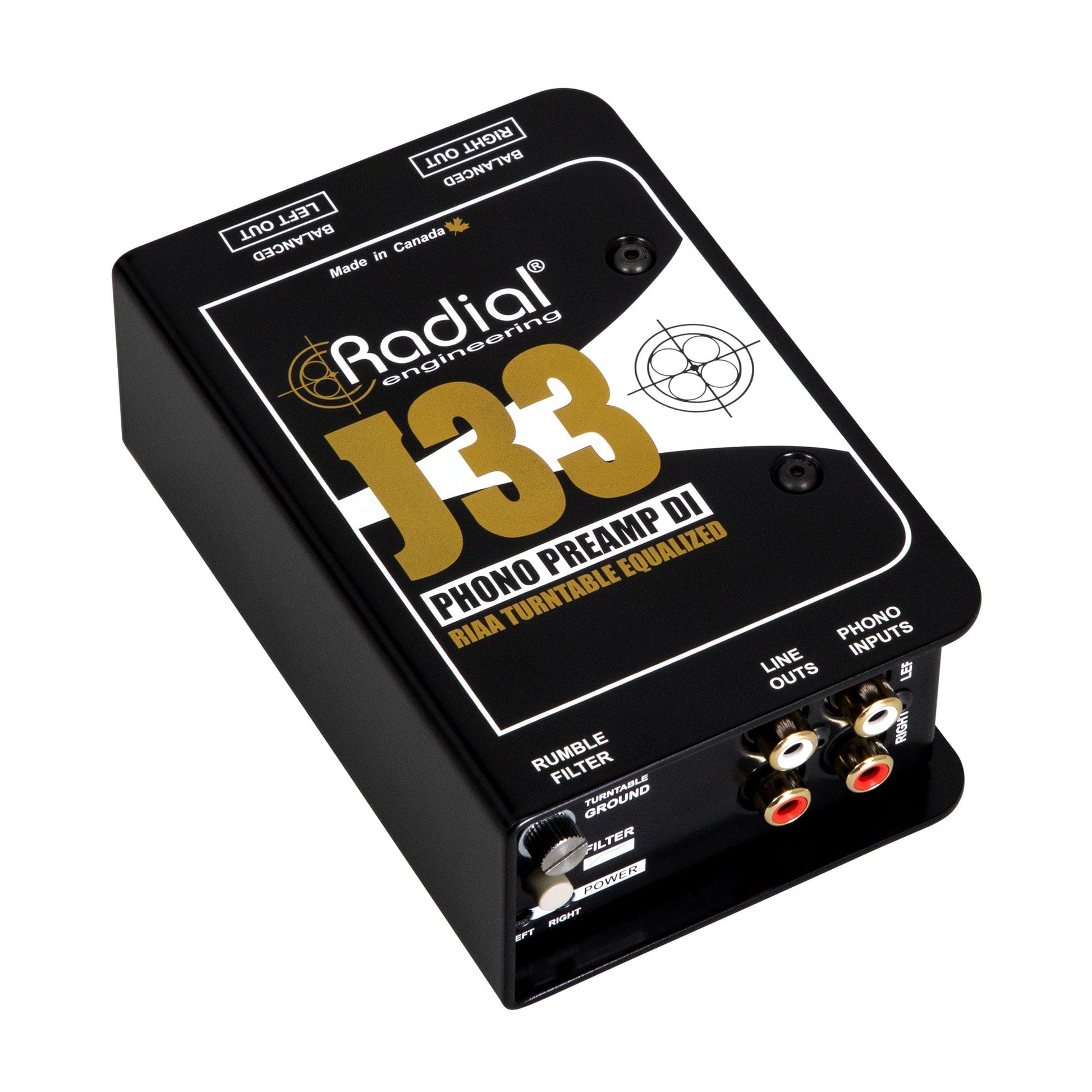 Radial J33 Turntable DI Box – Chicago Music Exchange