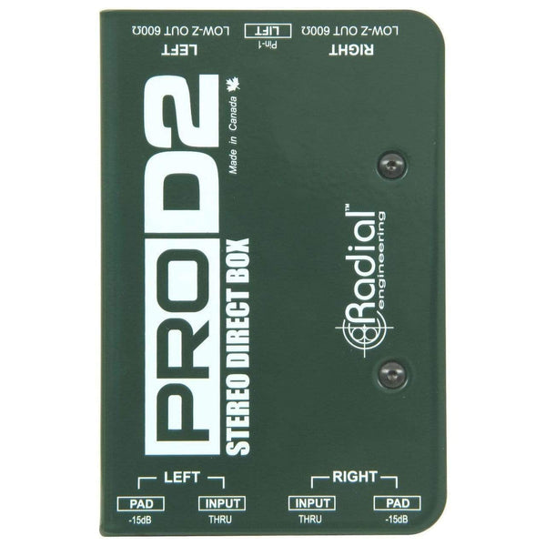 Radial Pro-D2 Passive 2-Channel Direct Box – Chicago Music Exchange