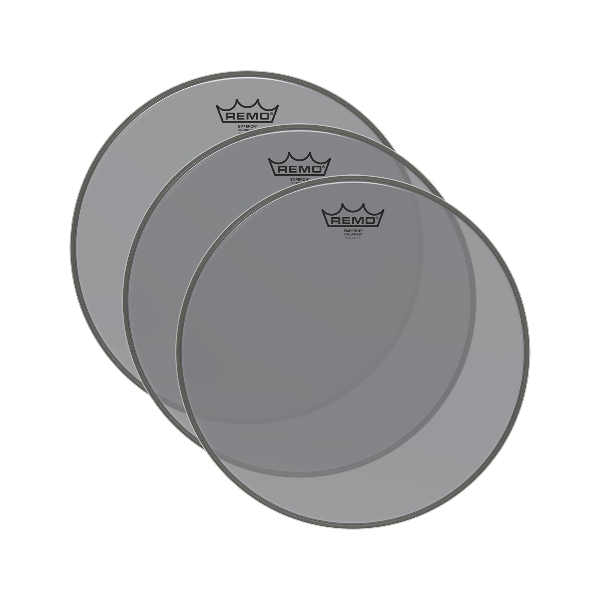 Remo 14" Emperor Colortone Smoke Drumhead (3 Pack Bundle) – Chicago ...