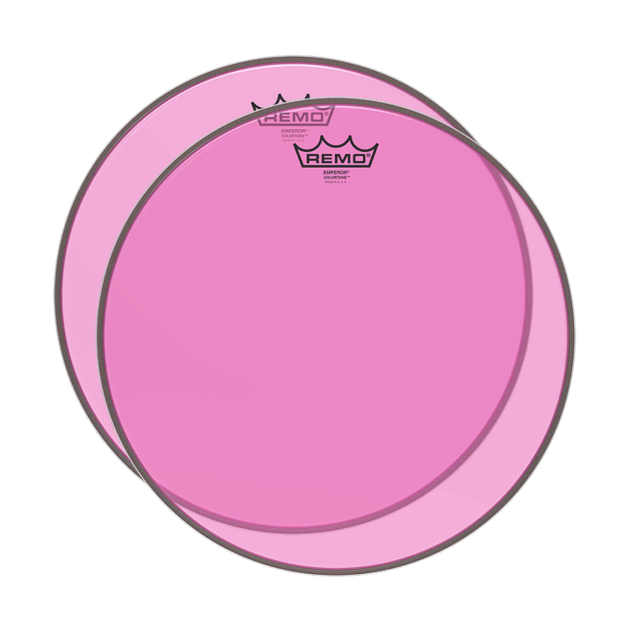 Remo 18" Emperor Colortone Pink Drumhead (2 Pack Bundle) – Chicago ...