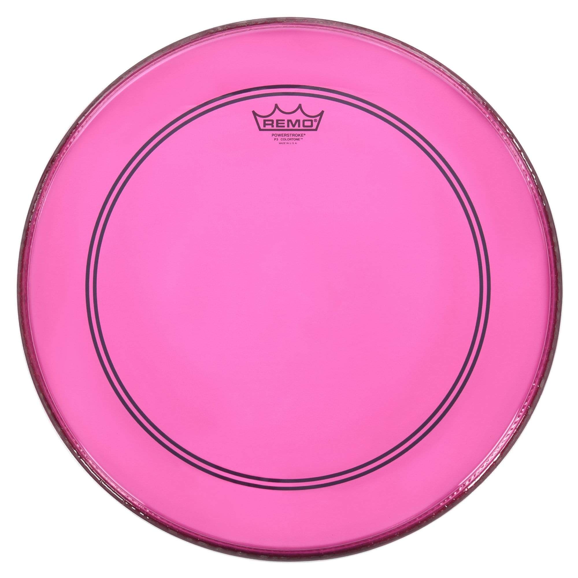 Remo 20" Powerstroke P3 Colortone Pink Bass Drumhead – Chicago Music ...