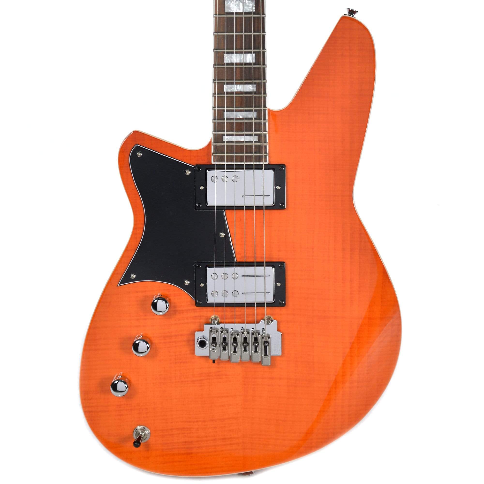 Reverend Bayonet RA HC Rock Orange Flame Maple LEFTY – Chicago Music ...