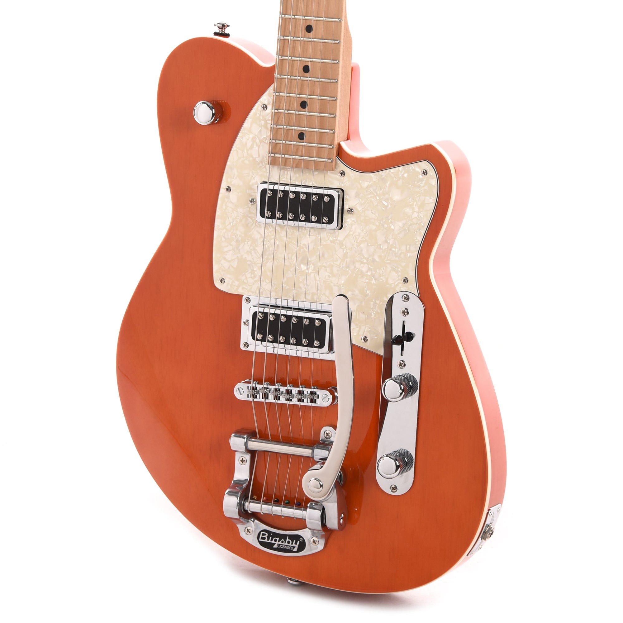 Reverend Flatroc Bigsby Rock Orange – Chicago Music Exchange