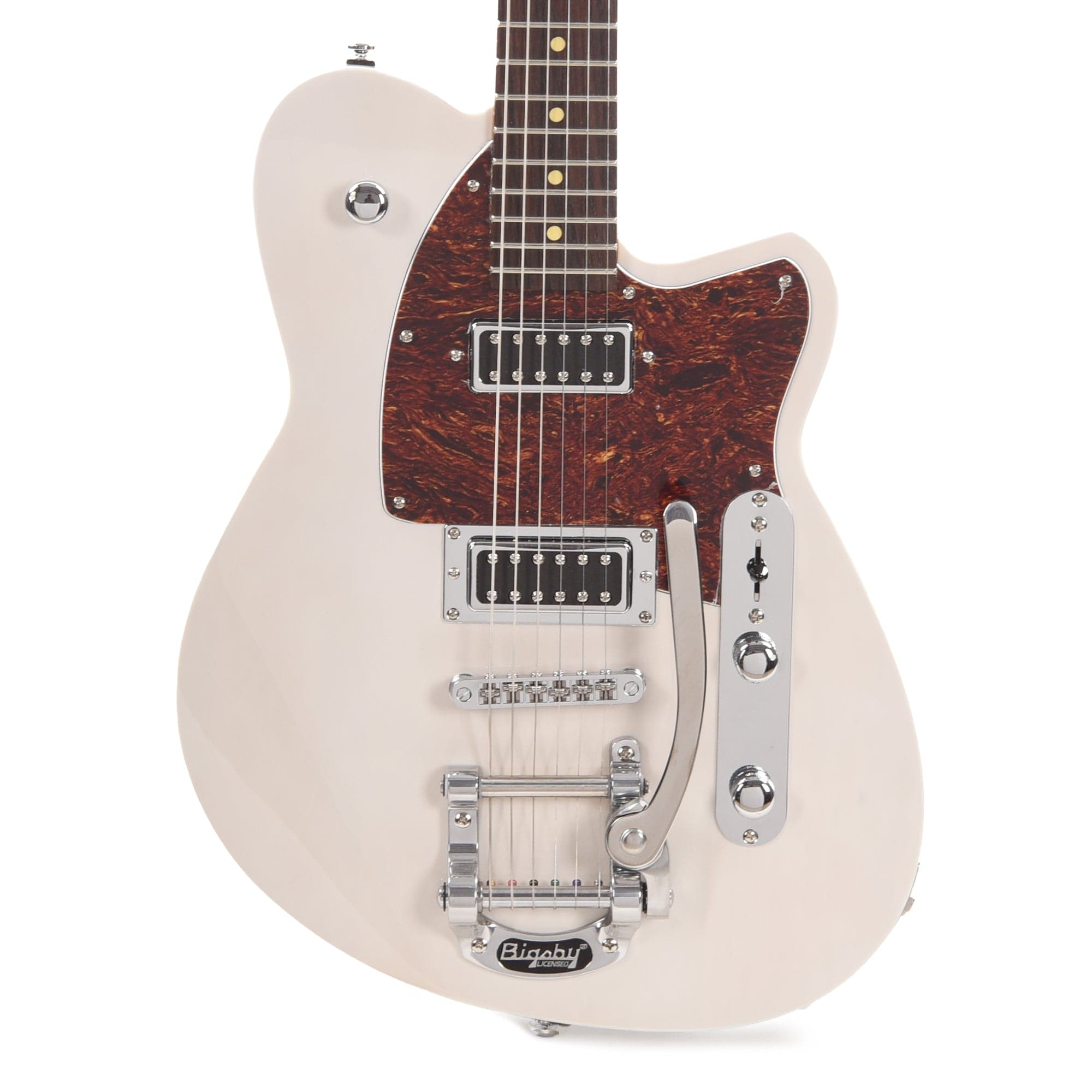 Reverend Flatroc Trans White w/Bigsby – Chicago Music Exchange