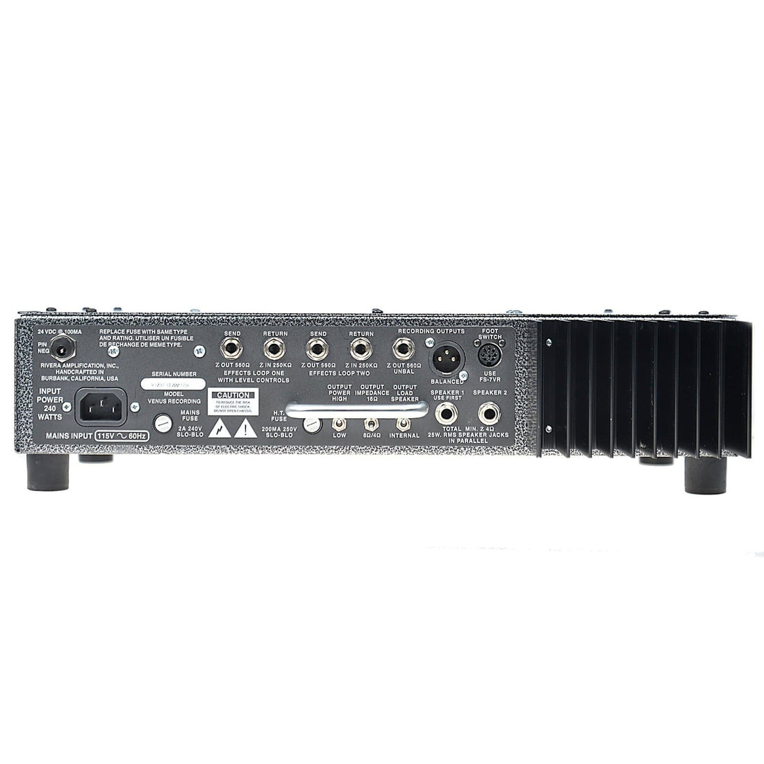 Rivera Venus Recording DT Two Channel Amp w/ 11 Band EQ – Chicago Music ...