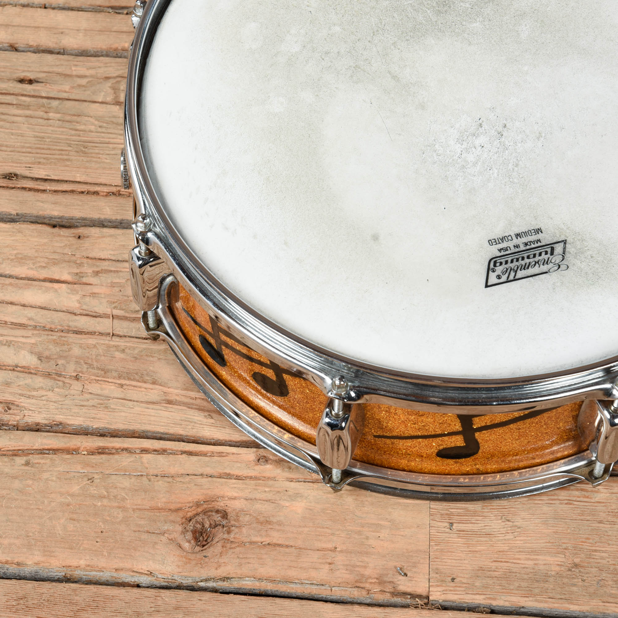 Rogers 5.5x14 Powertone Snare Drum Gold Sparkle USED – Chicago Music ...