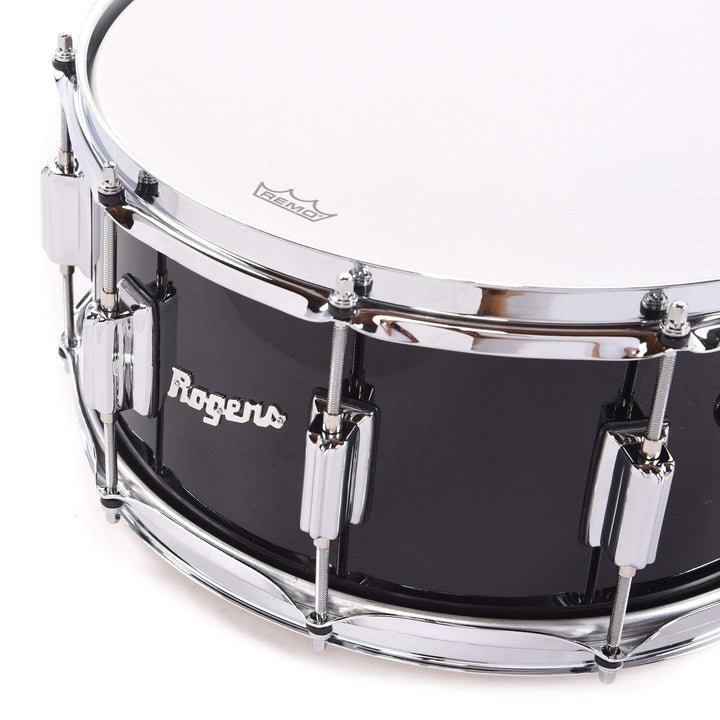 Rogers 6.5x14 Dyna-Sonic Classic Snare Drum Black Lacquer – Chicago ...