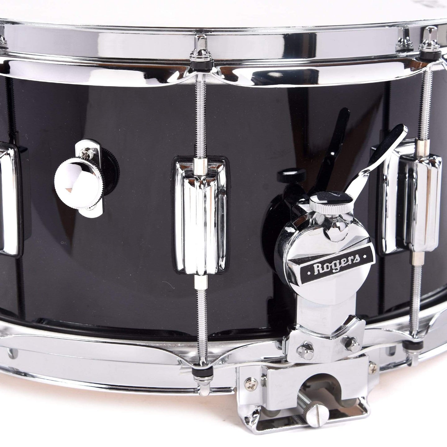 Rogers 6.5x14 Dyna-Sonic Classic Snare Drum Black Lacquer – Chicago ...